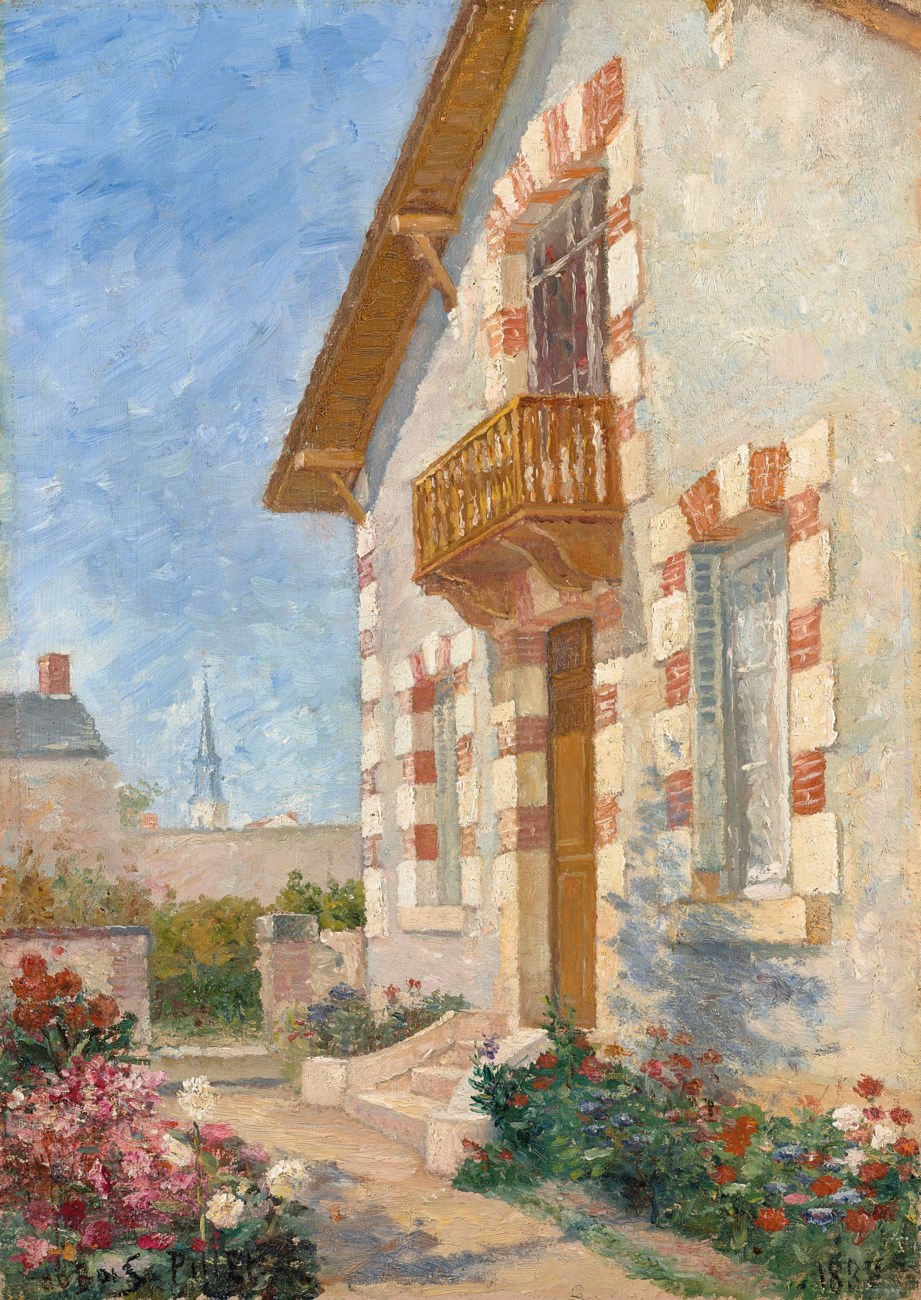 Albert Dubois-Pillet (1846-1890), Maison de M.B. à Seur | Christie's