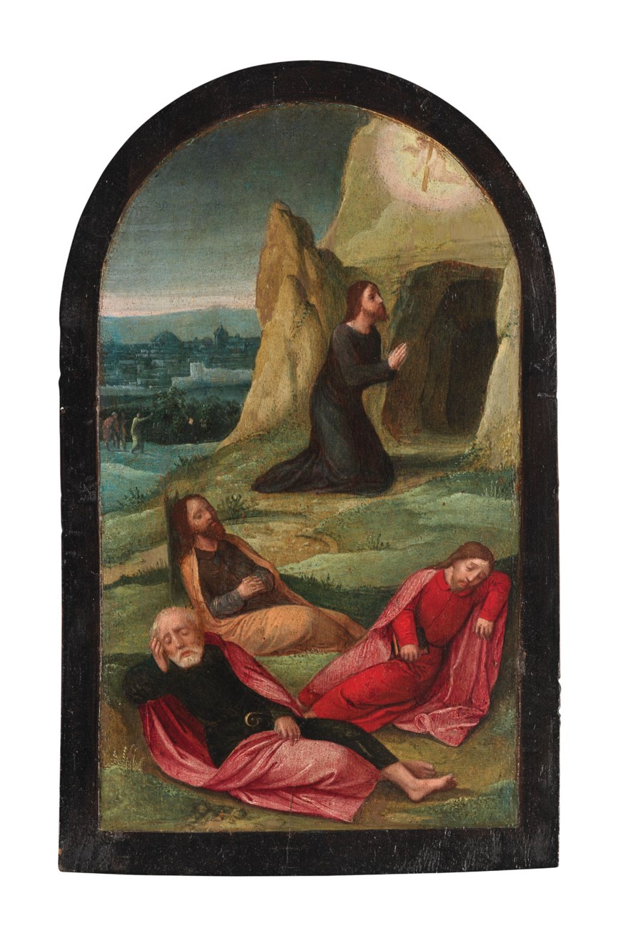 ATTRIBUÉ À MARCELLUS COFFERMANS (1520-1575), Le Christ au Jardin des Oliviers | Christie's