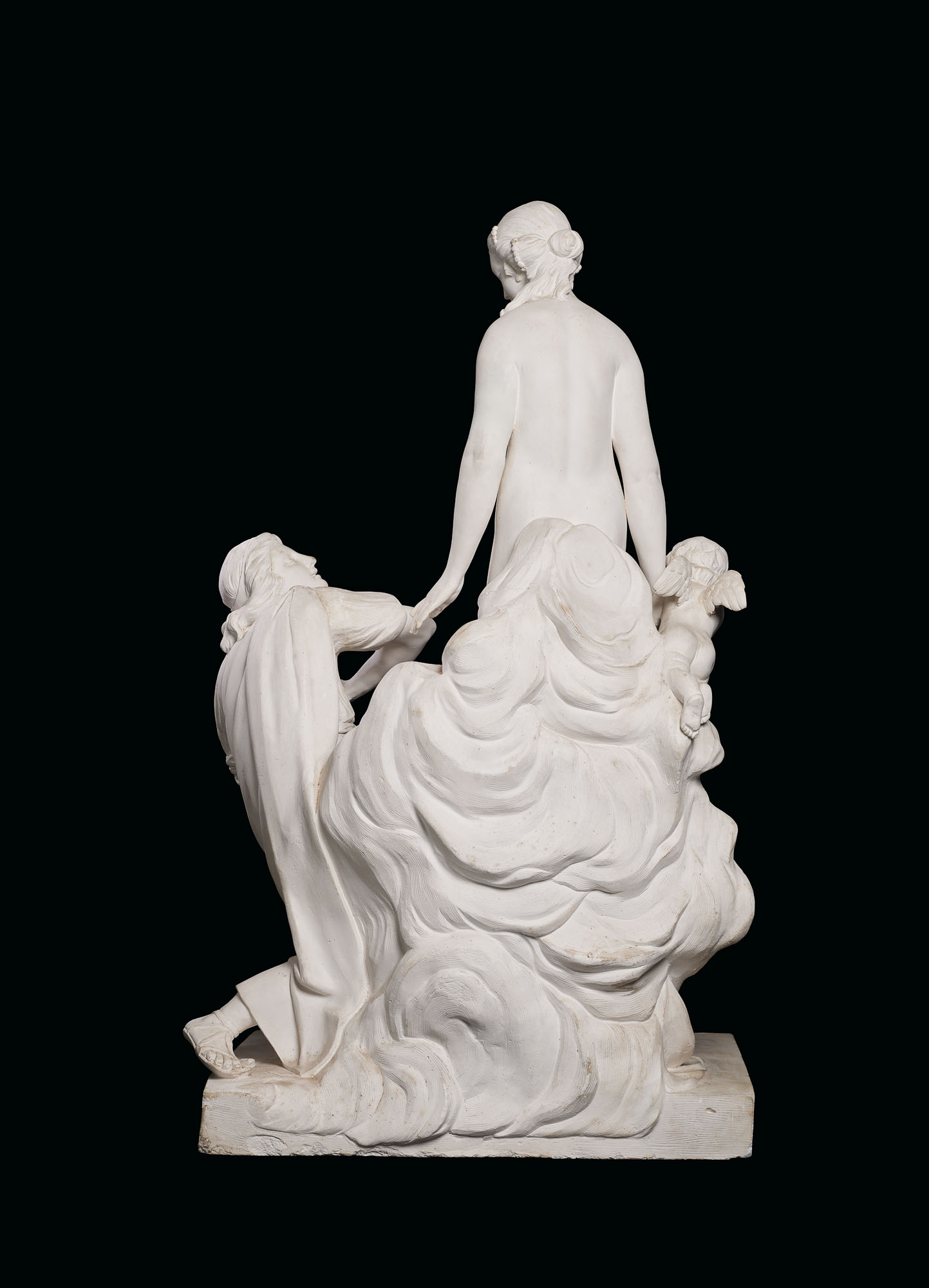 GROUPE EN PLÂTRE REPRÉSENTANT PYGMALION ET GALATHÉE , ATTRIBUÉ À ...