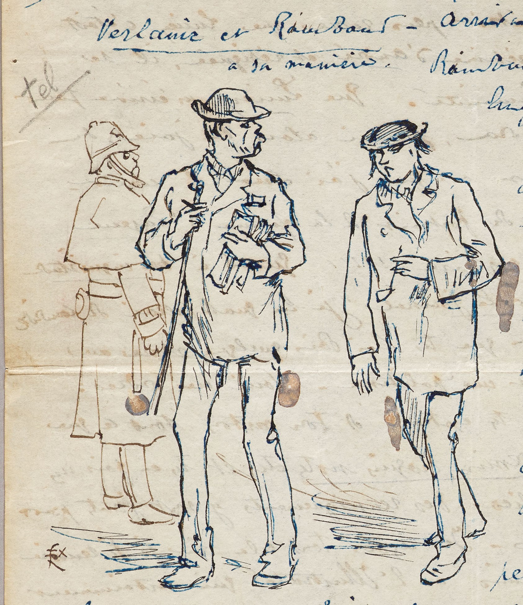 [RIMBAUD, Arthur (1854-1891) & Paul VERLAINE (1844-1896)] - RÉGAMEY ...
