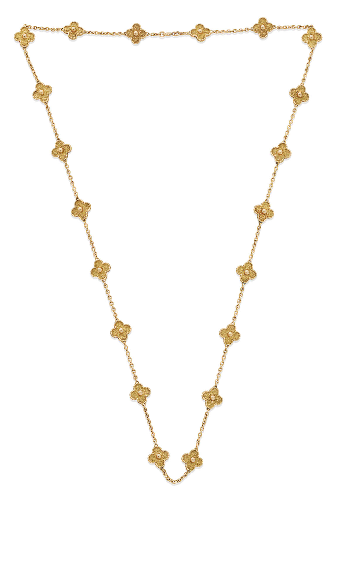 VAN CLEEF & ARPELS COLLIER "ALHAMBRA" OR, | Christie’s
