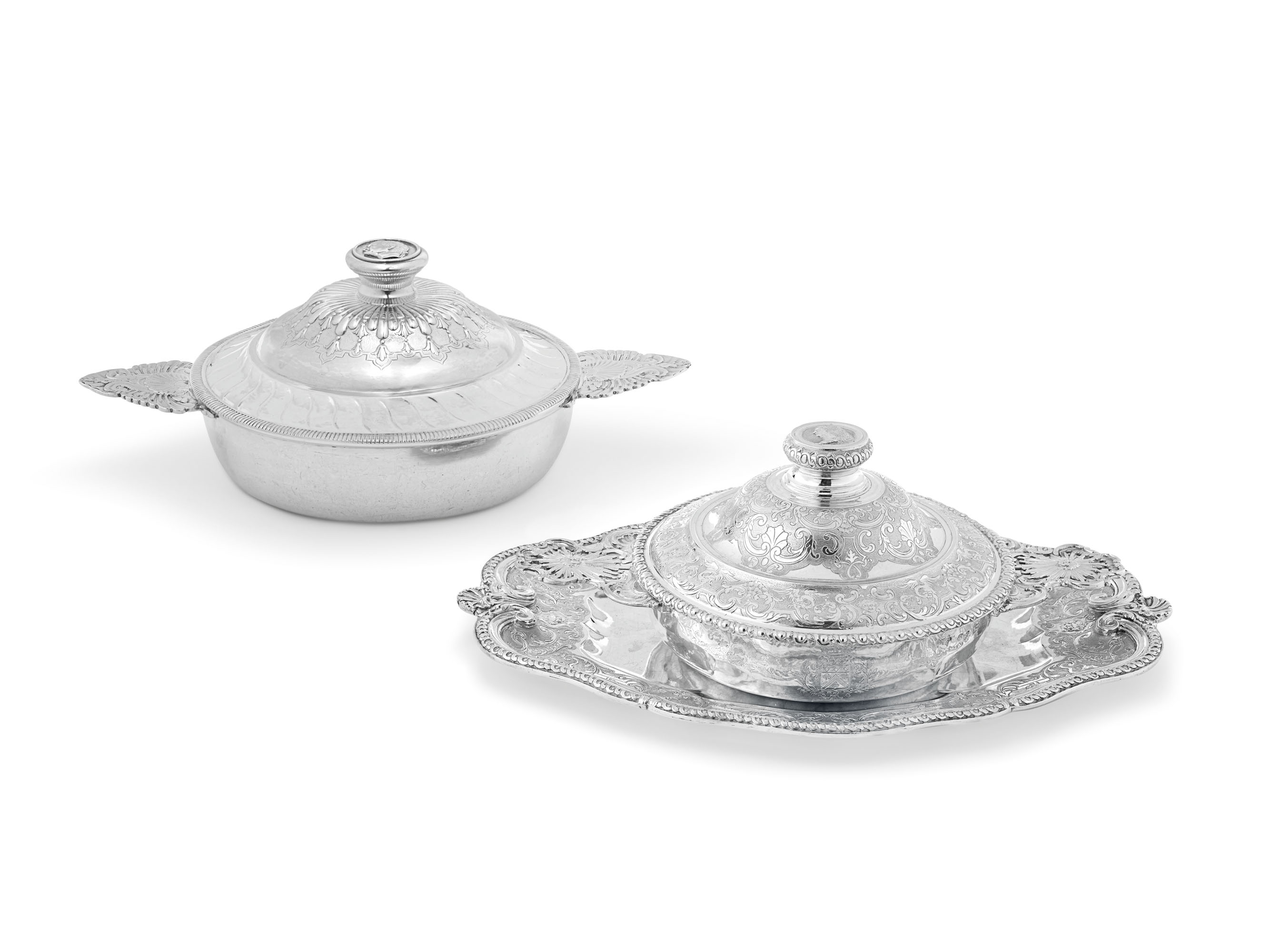 ECUELLE ET SON COUVERCLE EN ARGENT, XXème SIECLE | Christie’s