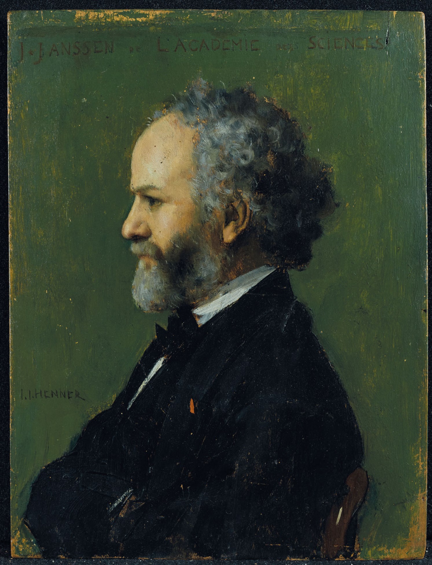 ATTRIBUÉ À JEAN-JACQUES HENNER (1829-1905), Portrait de Jules Janssen ...