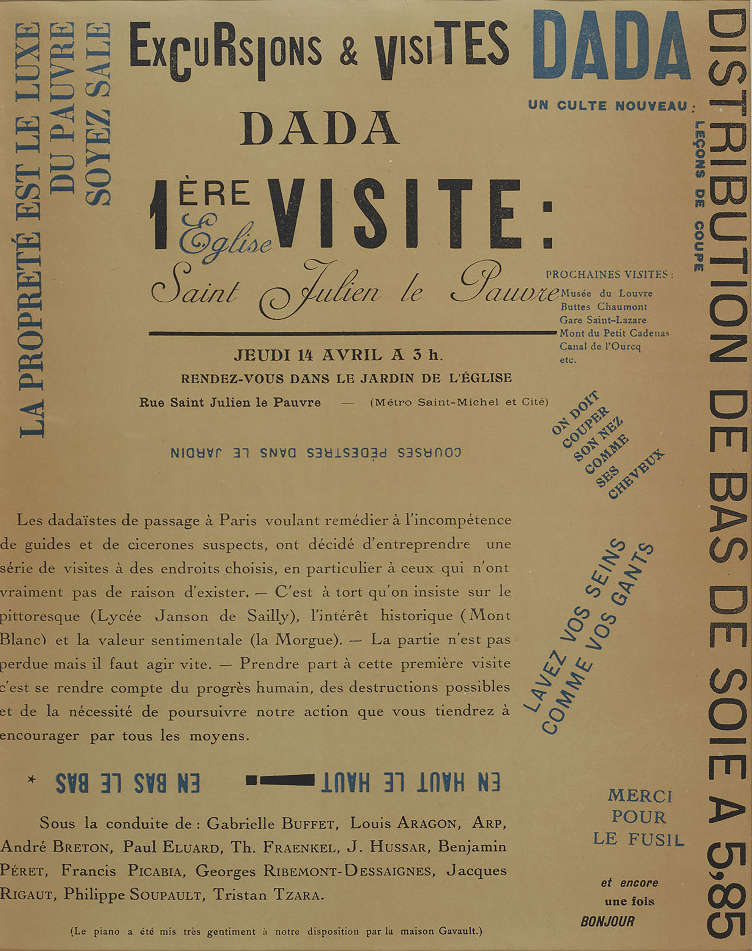 [DADA], Excursions et visites dada. 1ère visite : Eglise Saint Julien ...