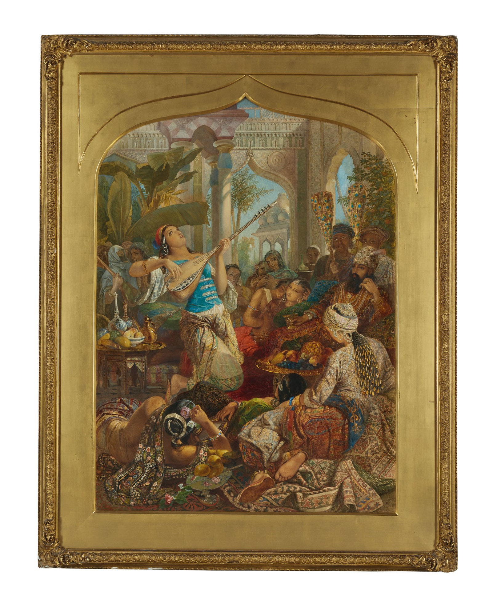 HENRY WARREN (LONDRES 1794-1879), Le chant d'une jeune fille georgienne ...