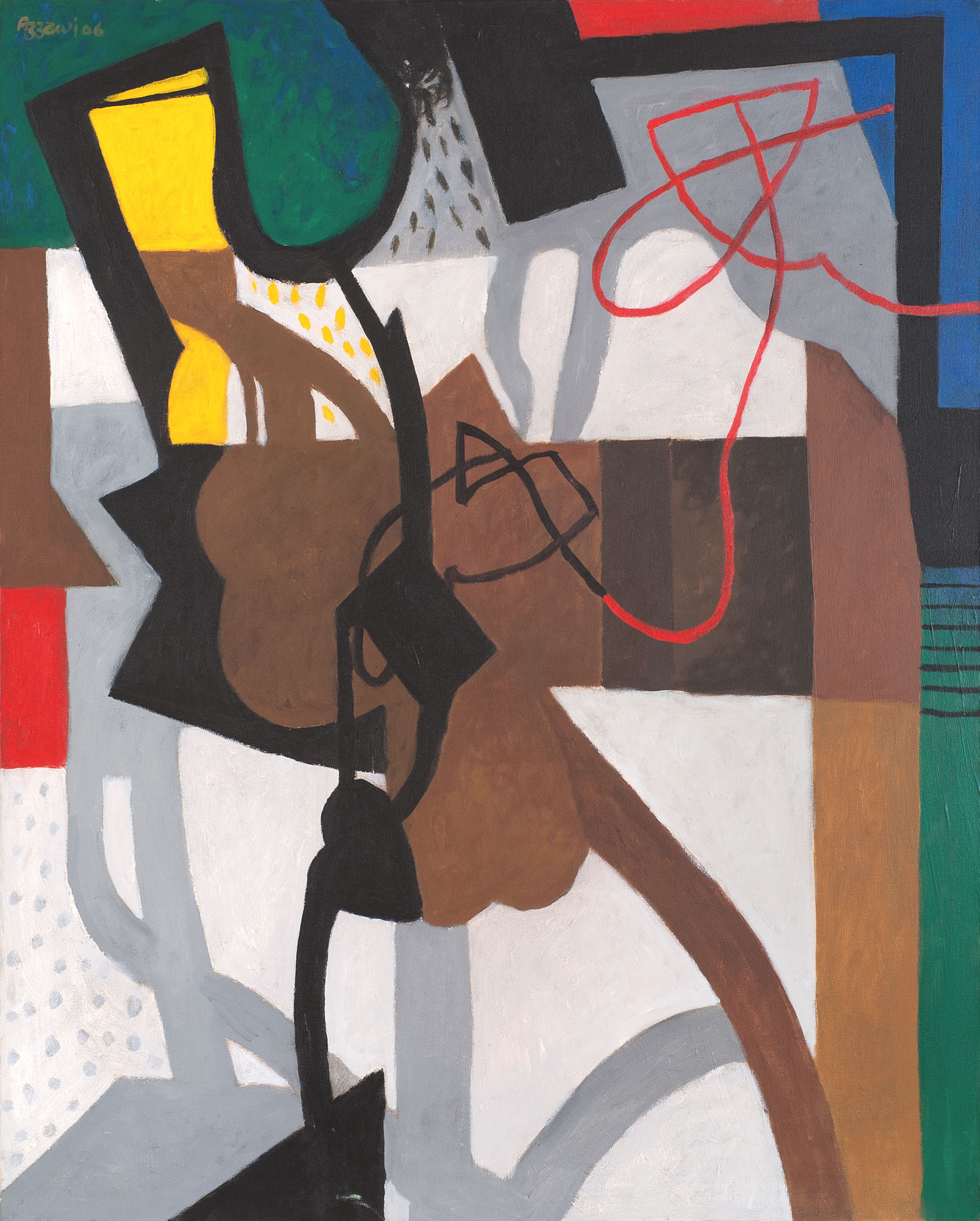 Dia Al-Azzawi (Irak/Roayume-Uni, né en 1939), Search for a Symbol no. 1 ...