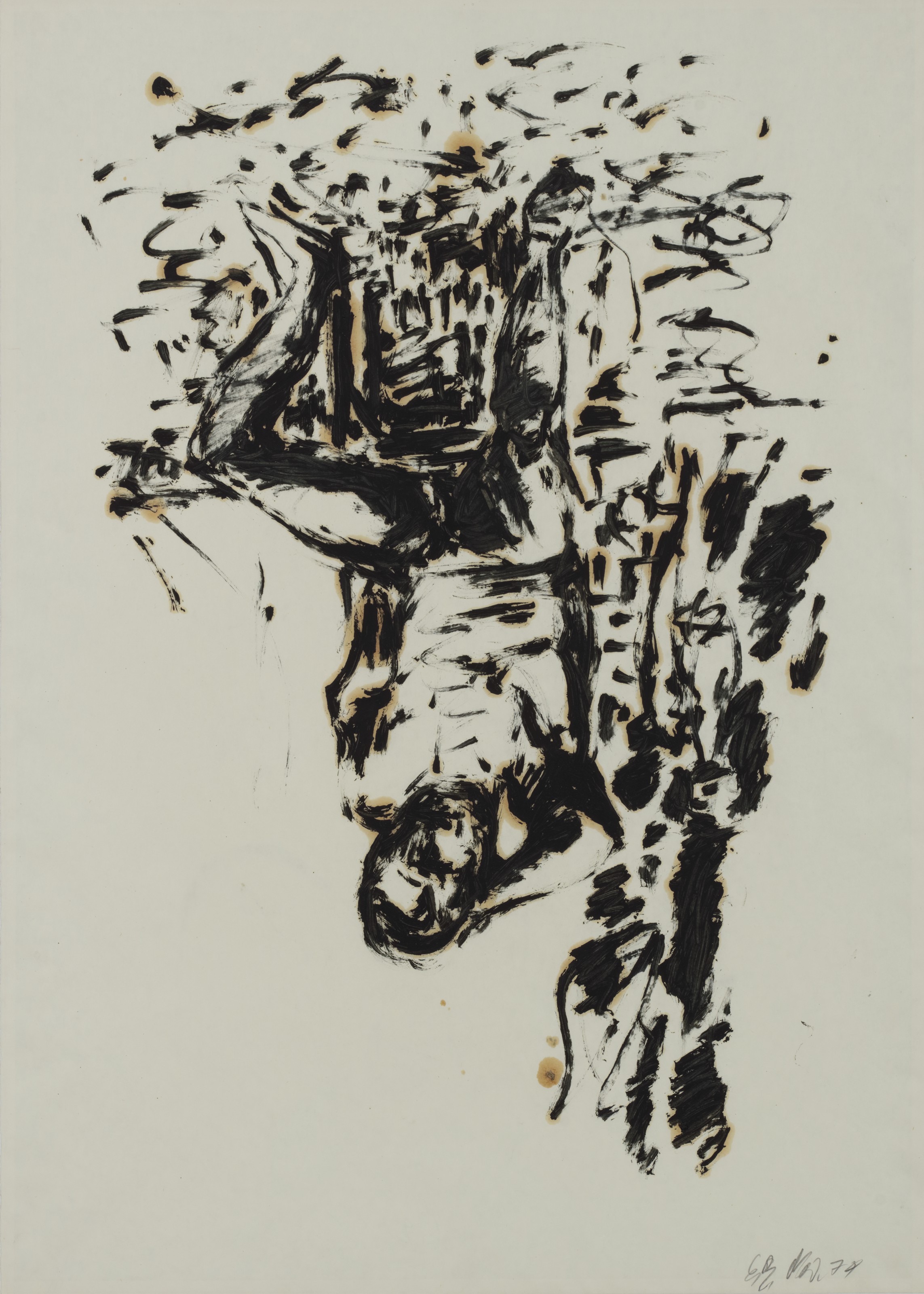 Georg Baselitz (b. 1938), Untitled (Männlicher Akt) | Christie’s