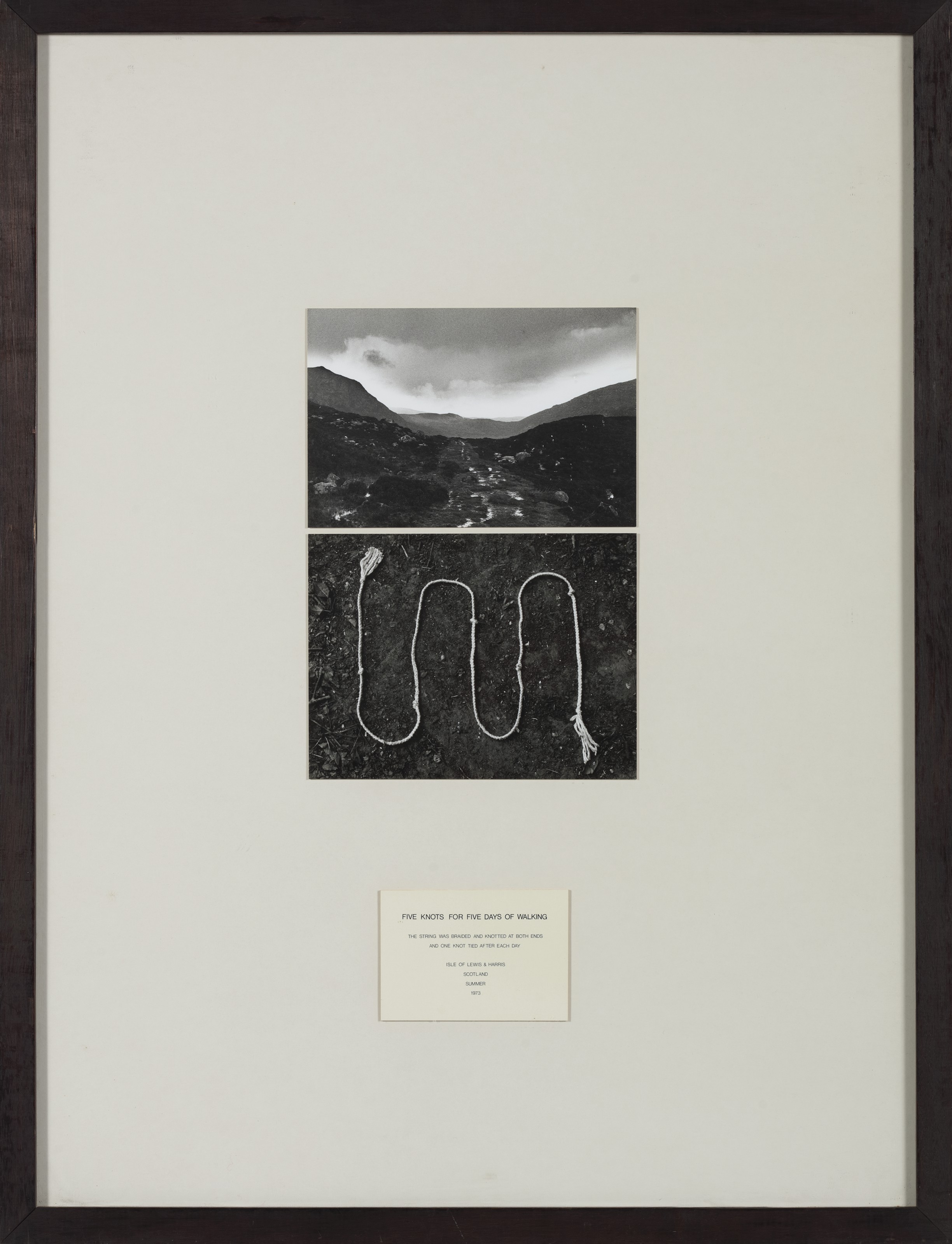 Hamish Fulton (b. 1946), Five Knots for Five Days of Walking | Christie’s