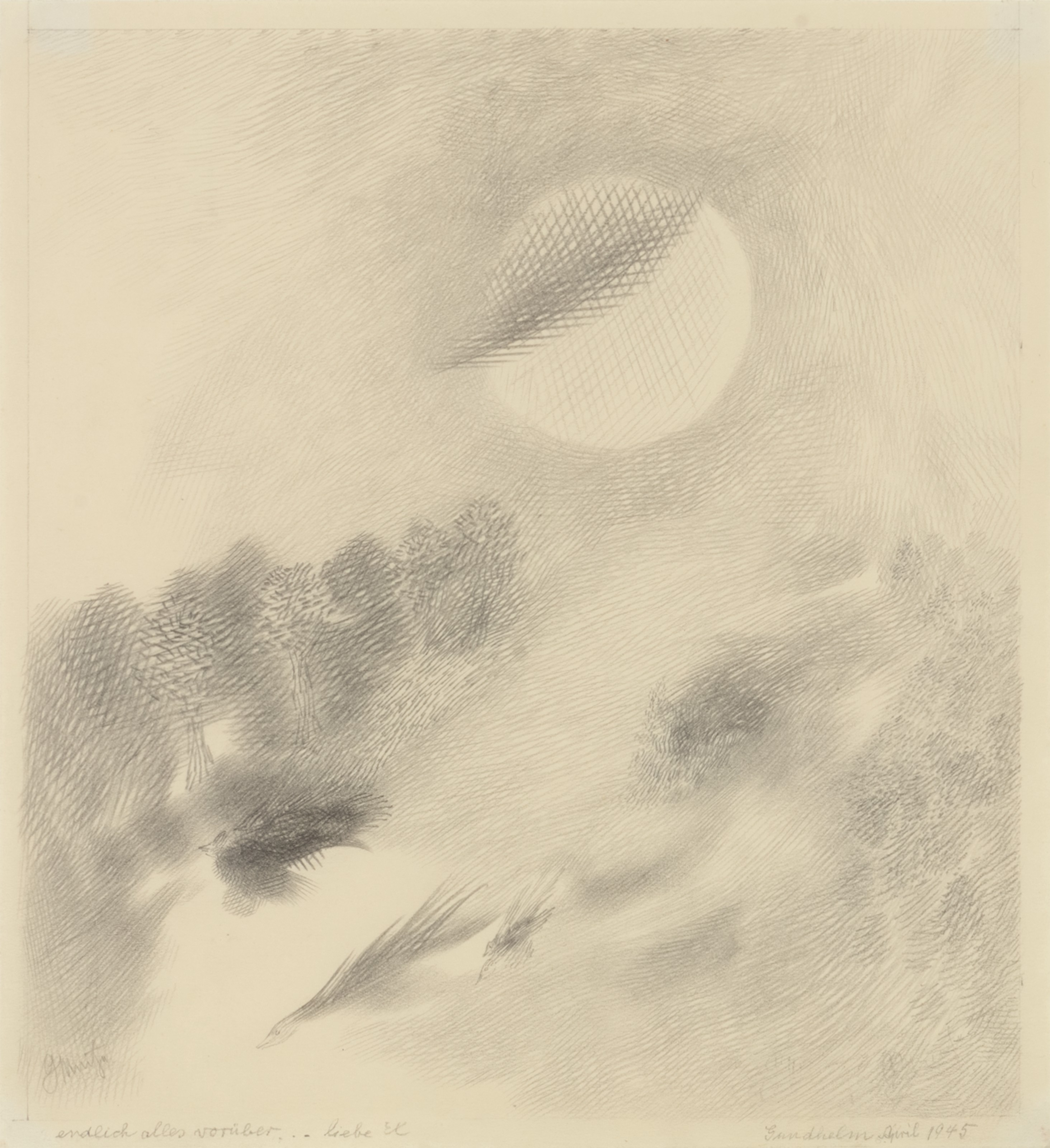 Georg Muche (1895-1987), Endlich alles vorüber (It's all over at last ...