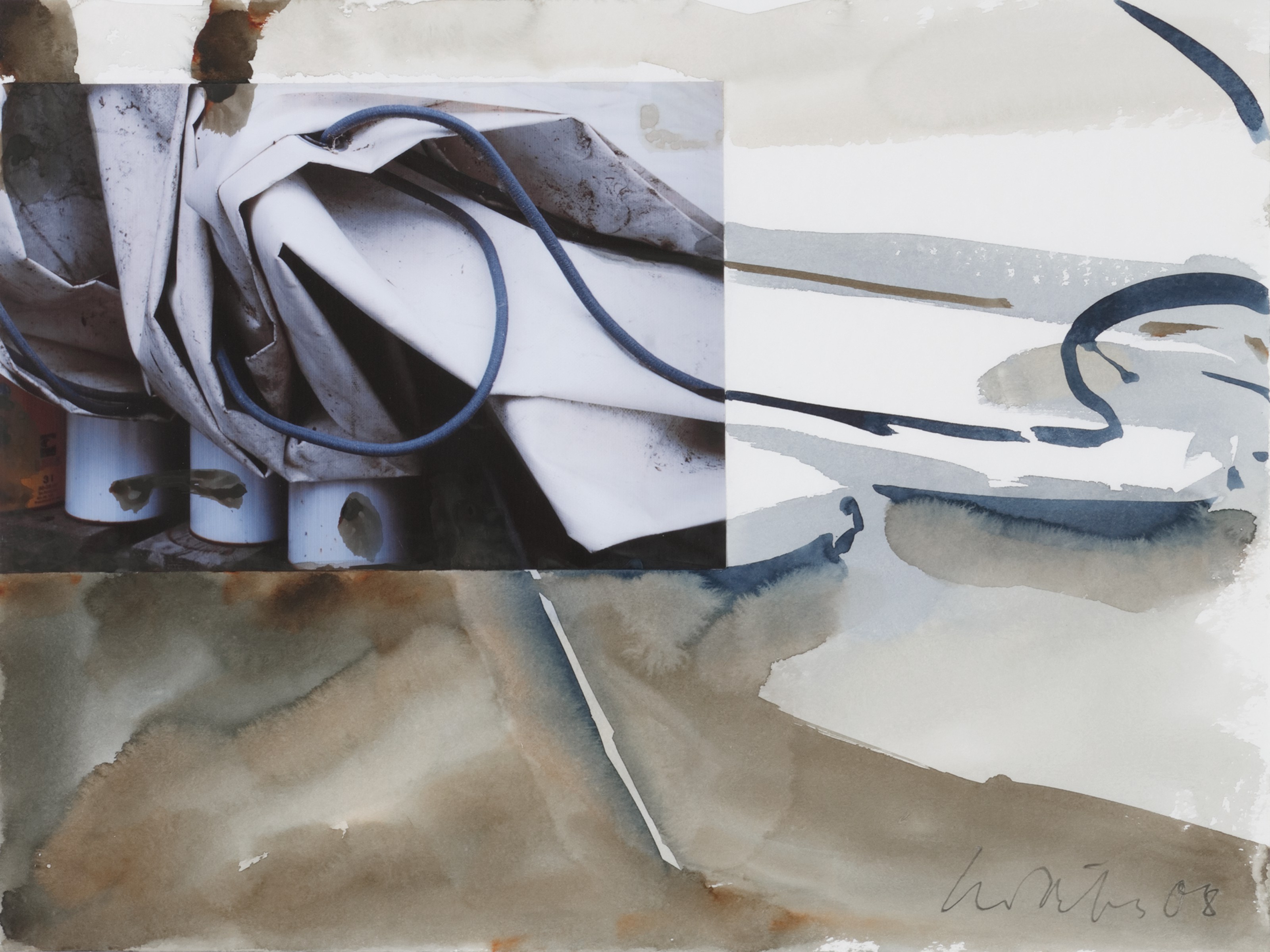 Ben Willikens (b. 1939), Aquarell Nr. 328 (Exterieur) (Watercolour No ...