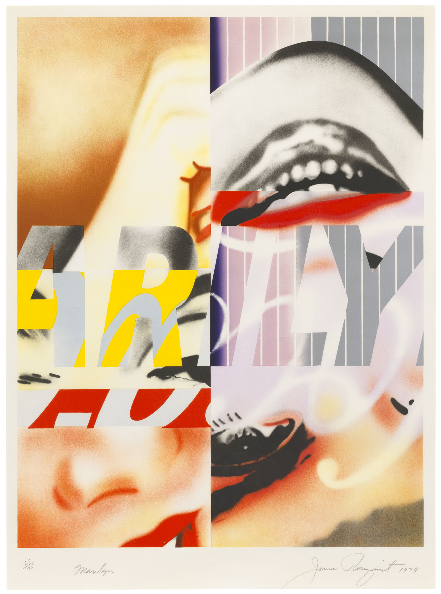 JAMES ROSENQUIST (1933-2017)JAMES ROSENQUIST (1933-2017)Marilyn ...