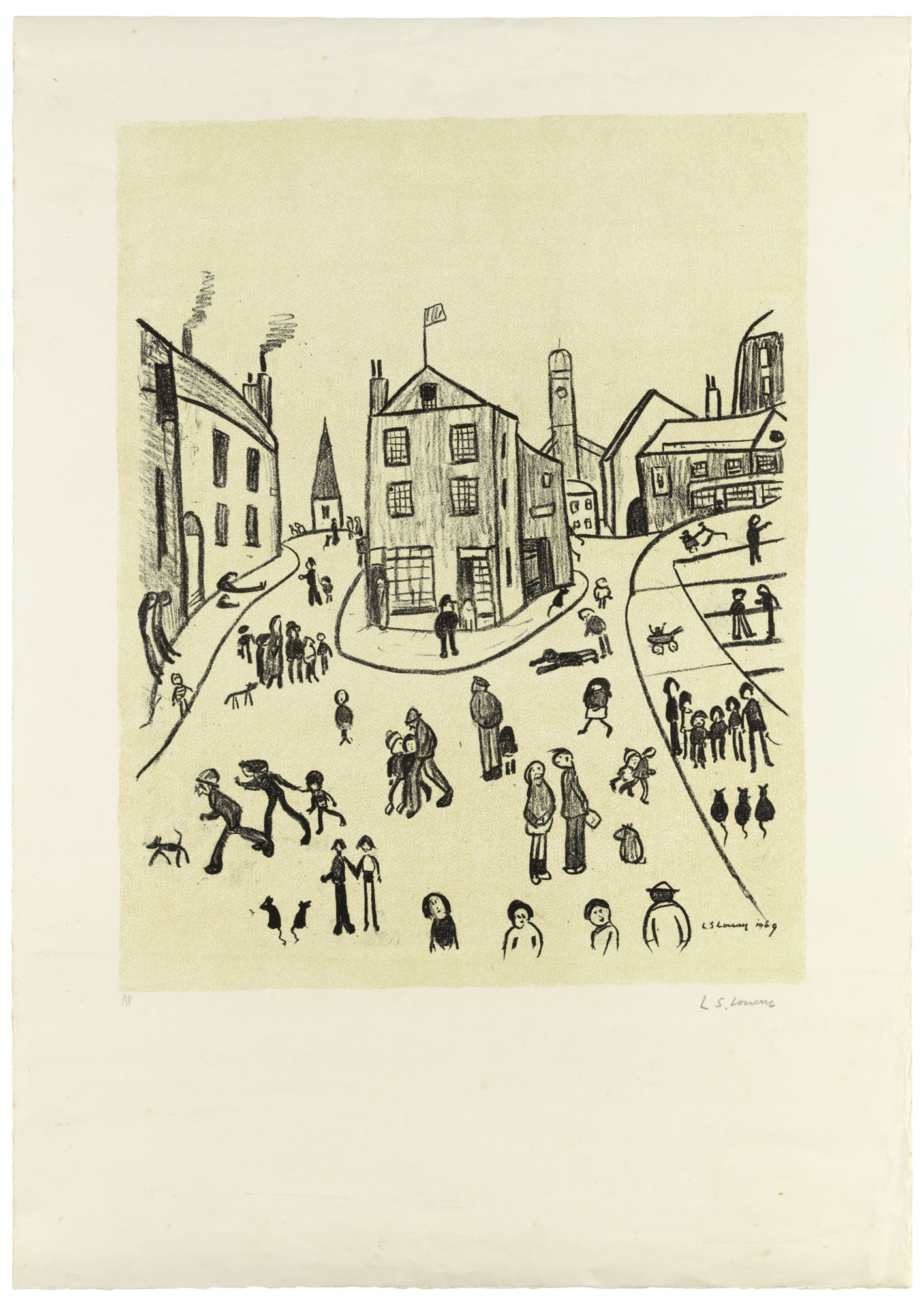 LAURENCE STEPHEN LOWRY (1887-1976), The three Cats, Alstow | Christie’s