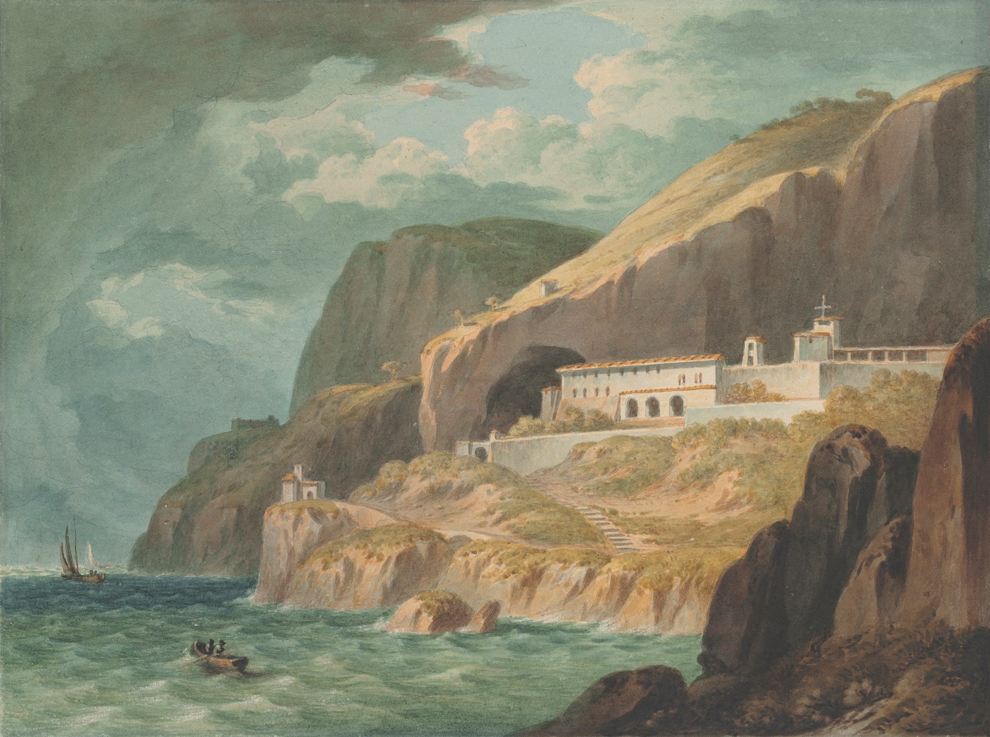 JOHN 'WARWICK' SMITH, O.W.S. (CUMBERLAND 1749-1831 LONDON), A convent ...