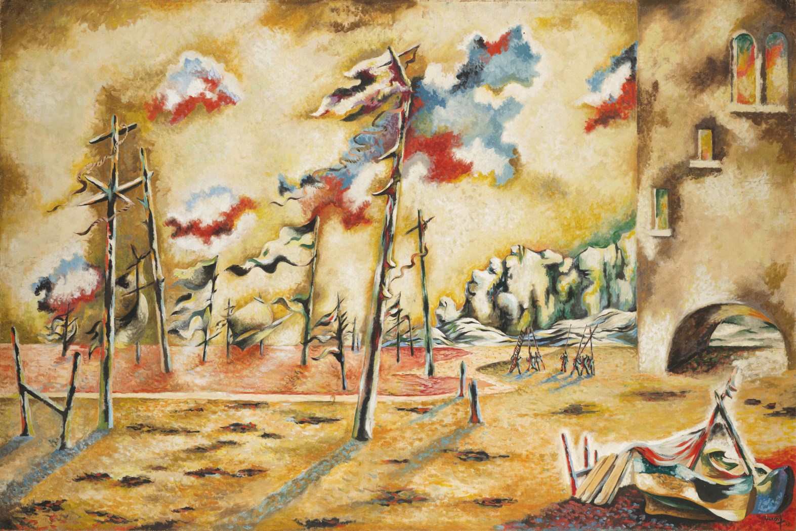 JEAN LURÇAT (1892-1966), Paysage surréaliste | Christie's