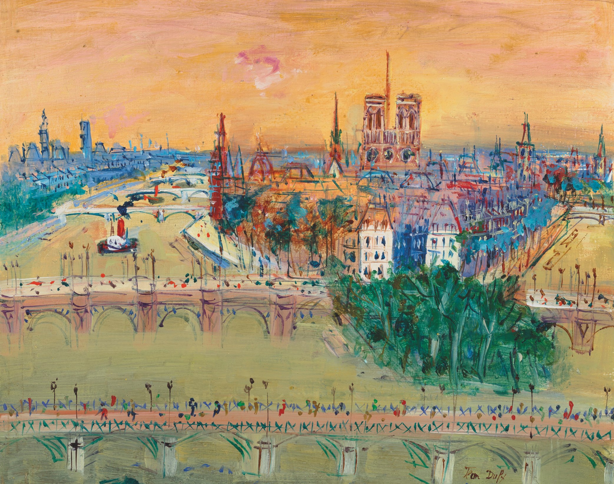 JEAN DUFY (1888-1964), L'île de la Cité | Christie's