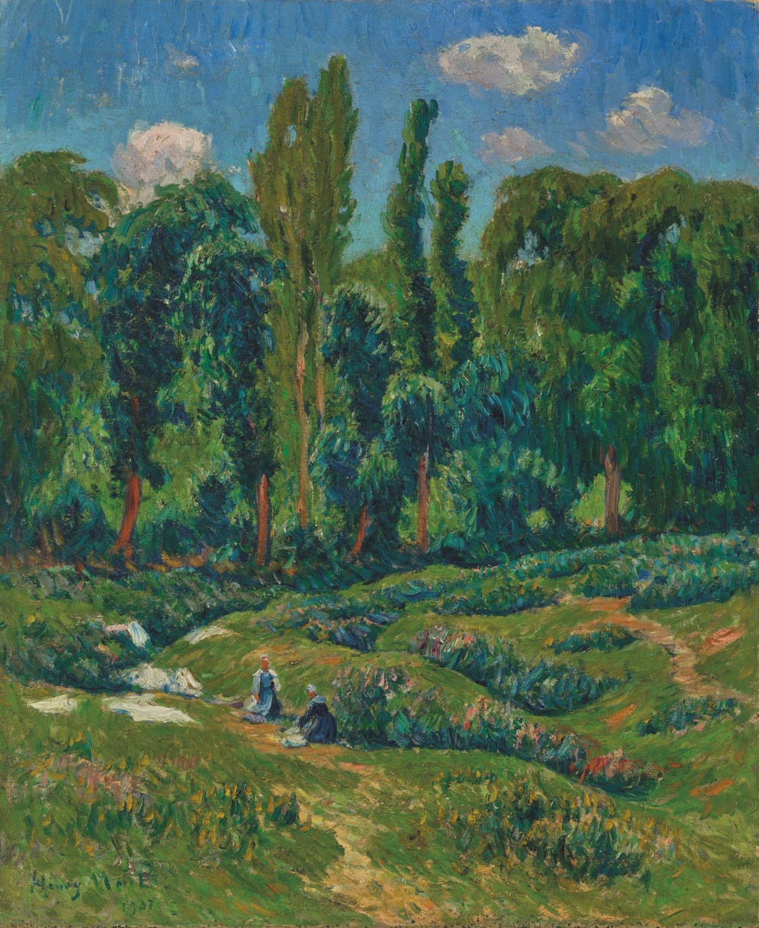 HENRY MORET (1856-1913), Les laveuses | Christie's