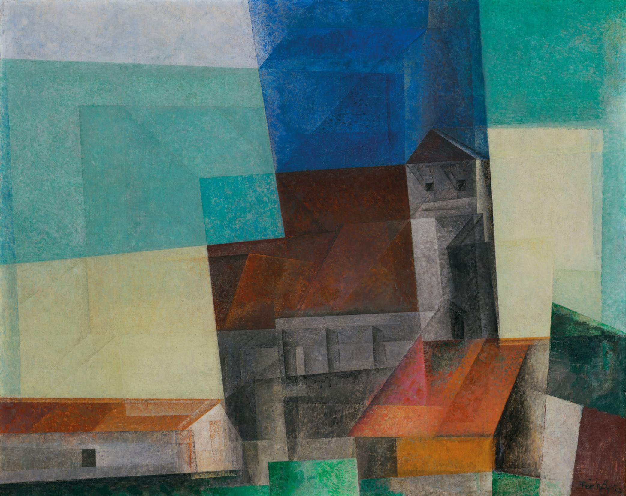 LYONEL FEININGER (1871-1956), Kirche über Stadt | Christie's