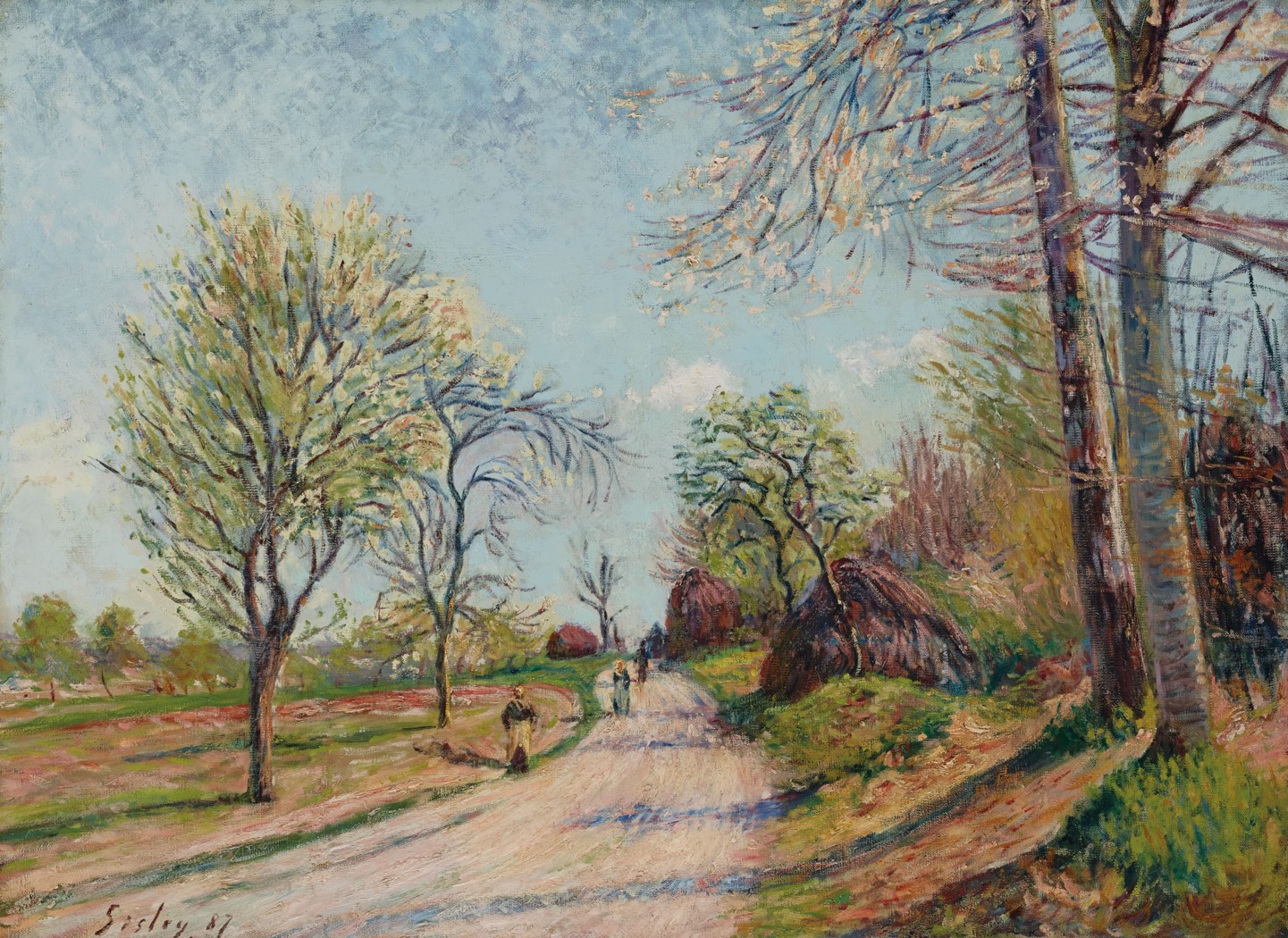 ALFRED SISLEY (1839-1899), La route de Veneux | Christie's