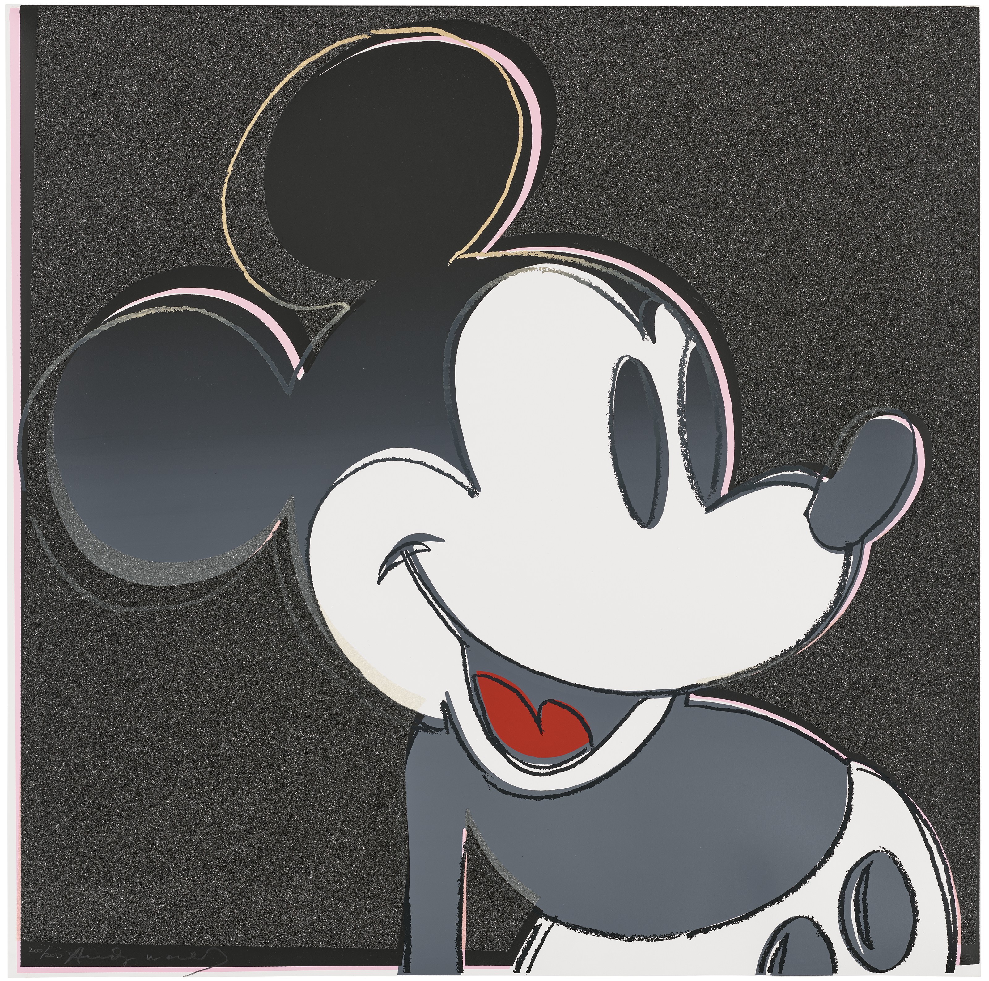 Mickey Mouse Drawing Andy Warhol