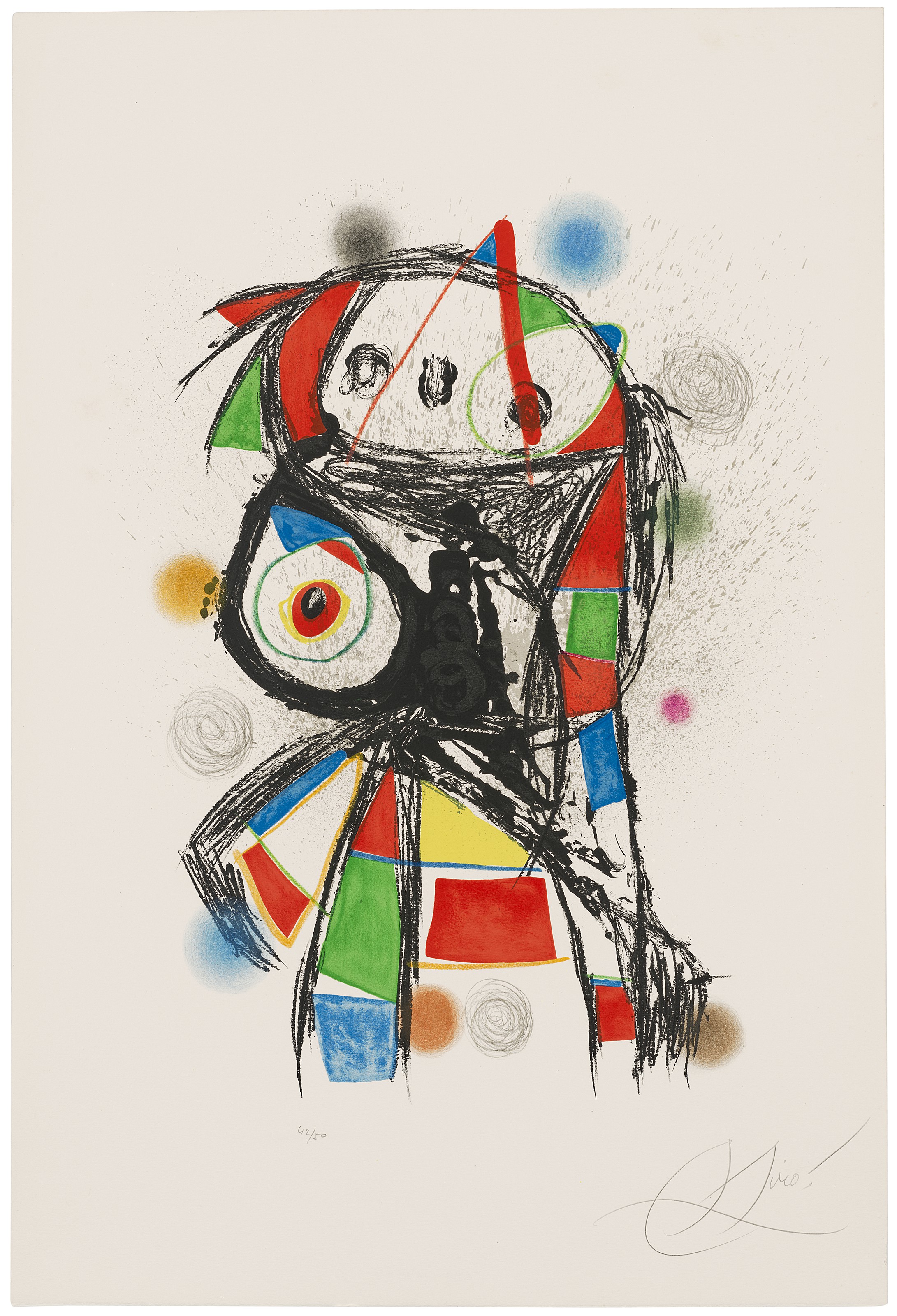 JOAN MIRO (1893-1983), Colombine au saut du lit | Christie’s