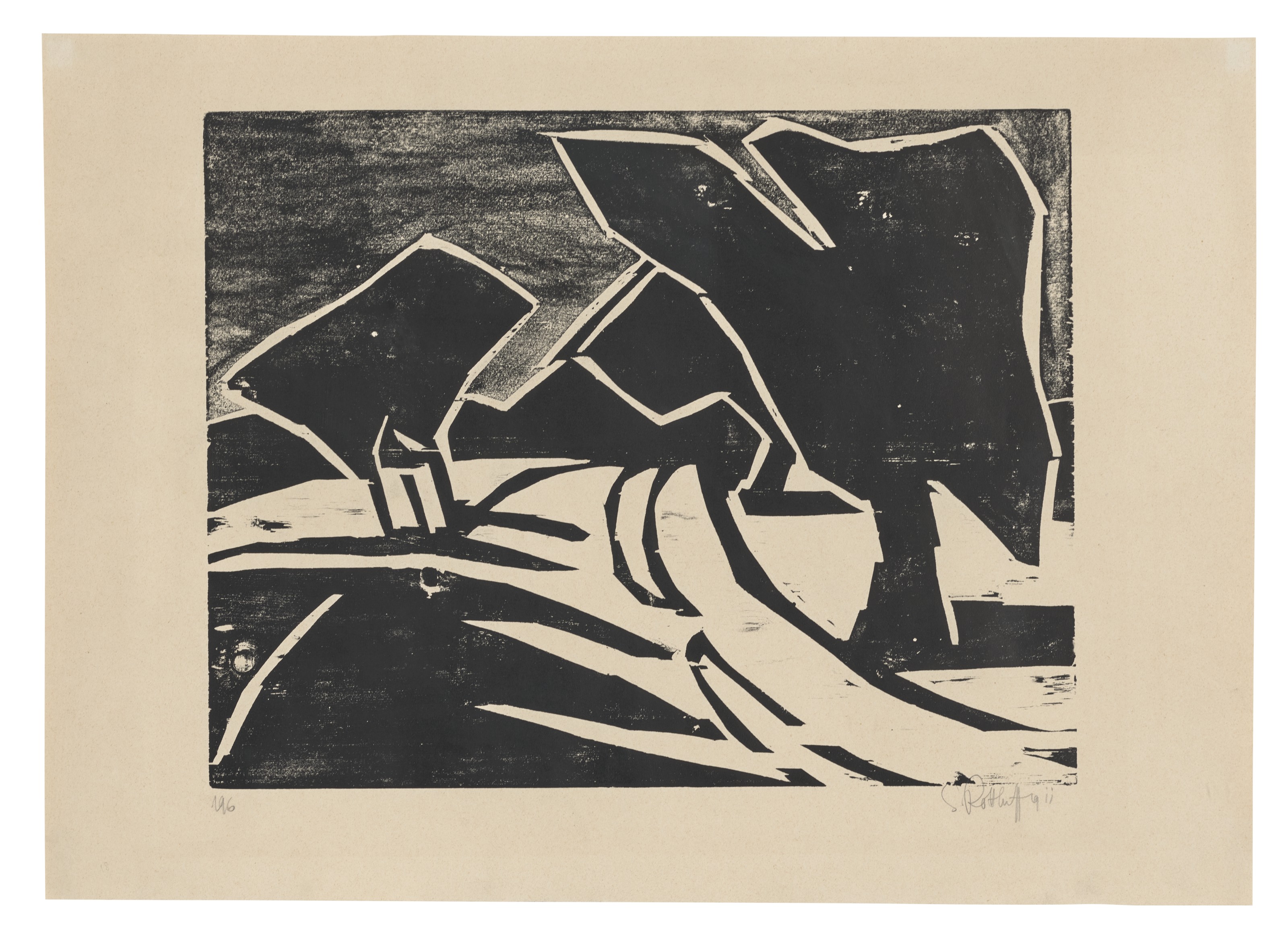 KARL SCHMIDT-ROTTLUFF (1884-1976), Weg mit Bäumen | Christie’s