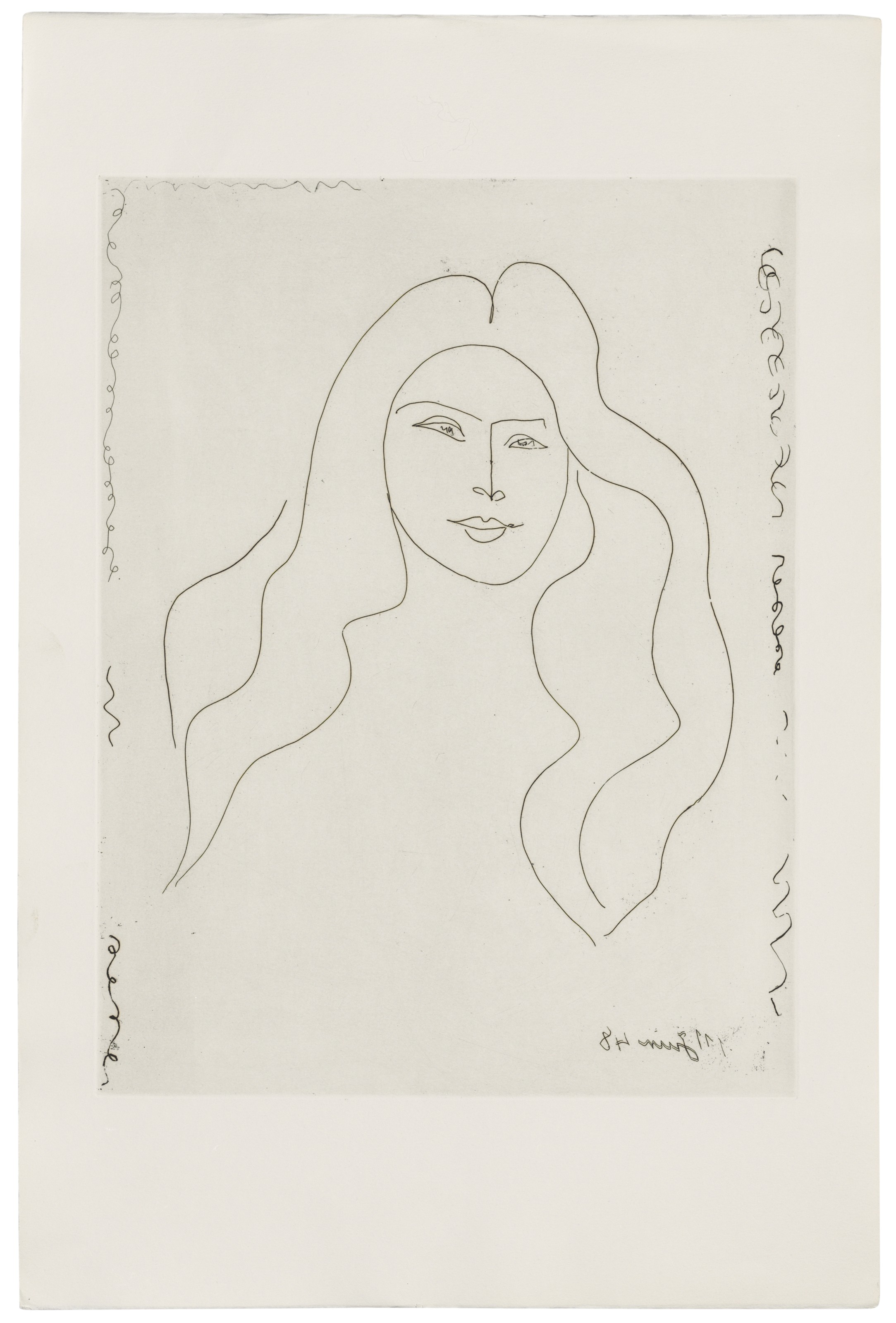 HENRI MATISSE (1869-1954), Jeune femme aux longs cheveux | Christie’s