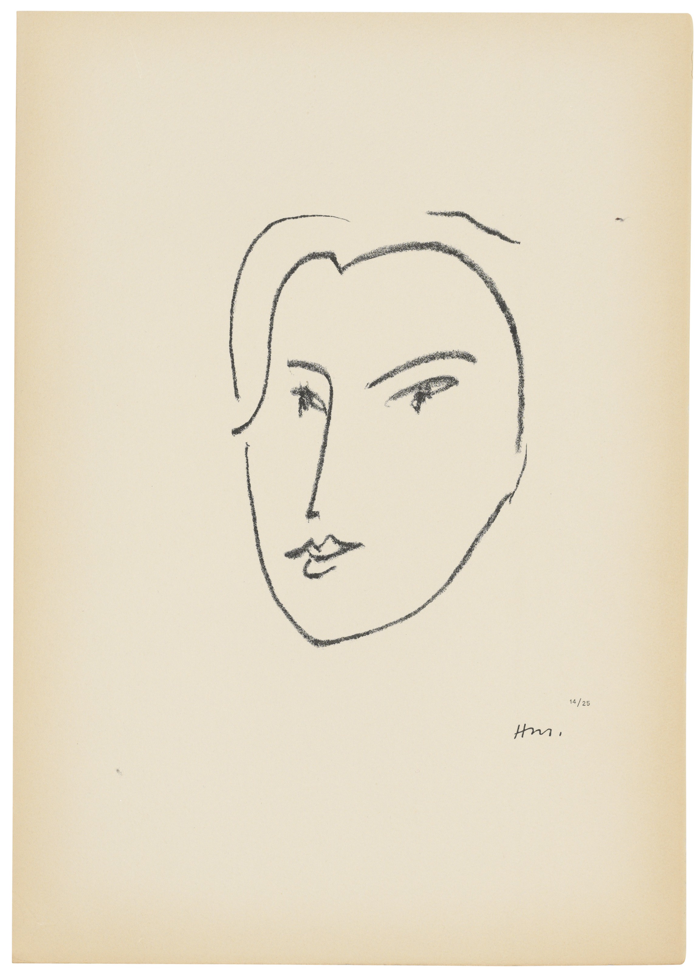 HENRI MATISSE (1869-1954), La longue mèche de cheveux, Katia | Christie’s