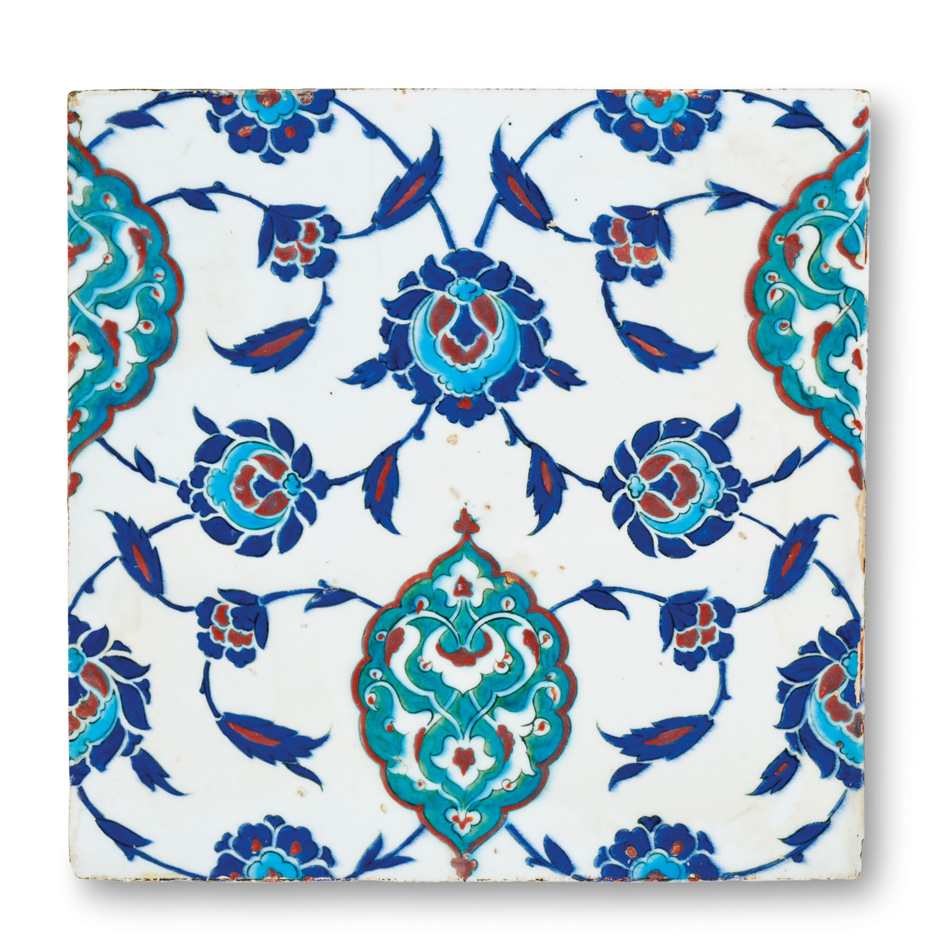 AN IZNIK POTTERY TILE, OTTOMAN TURKEY, CIRCA 1570 | Christie's
