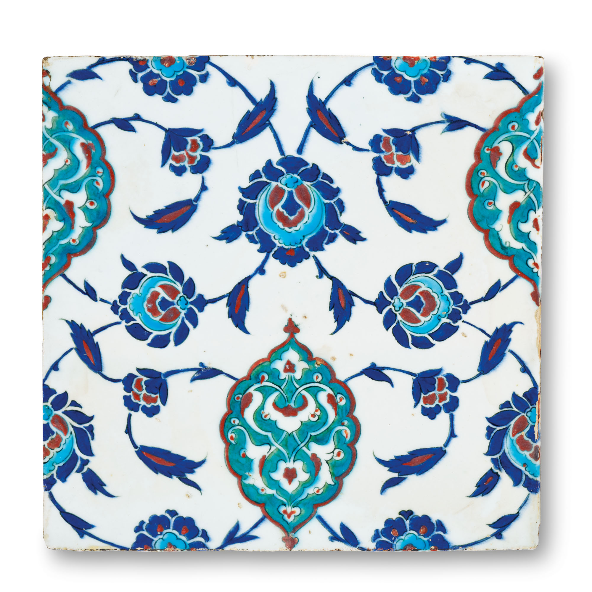 AN IZNIK POTTERY TILE