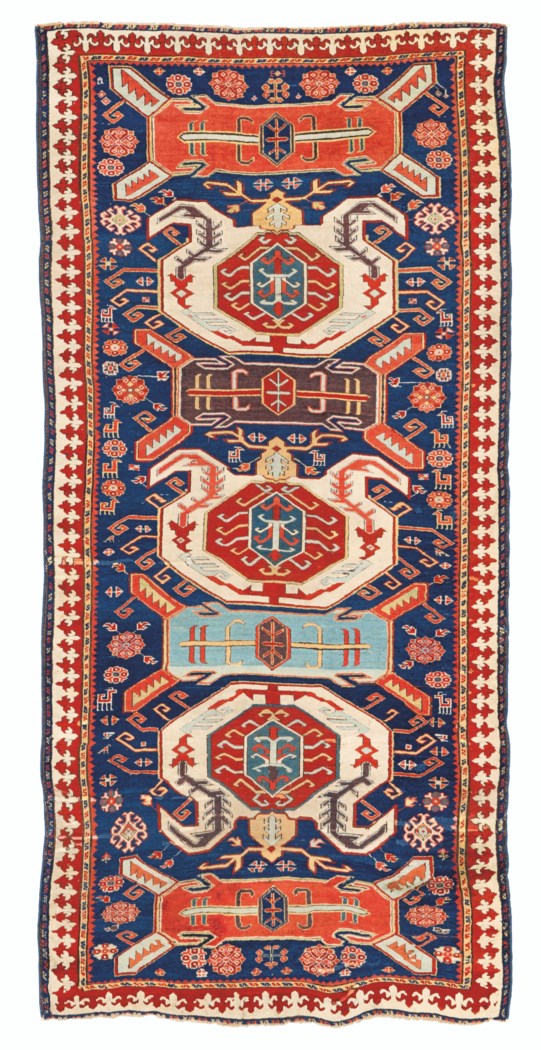 A LENKORAN LONG RUG, SOUTH EAST CAUCASUS, EARLY 19TH CENTURY | Christie's