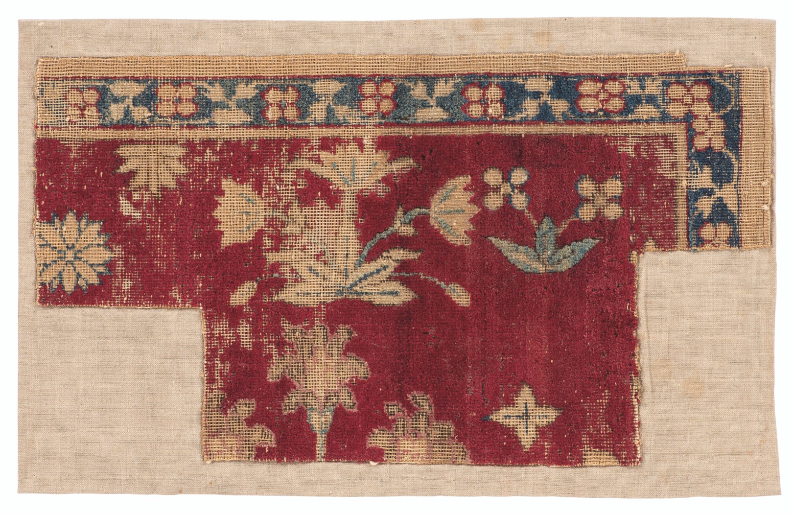 A MUGHAL CARPET FRAGMENT, NORTH INDIA, 17TH CENTURY | Christie's