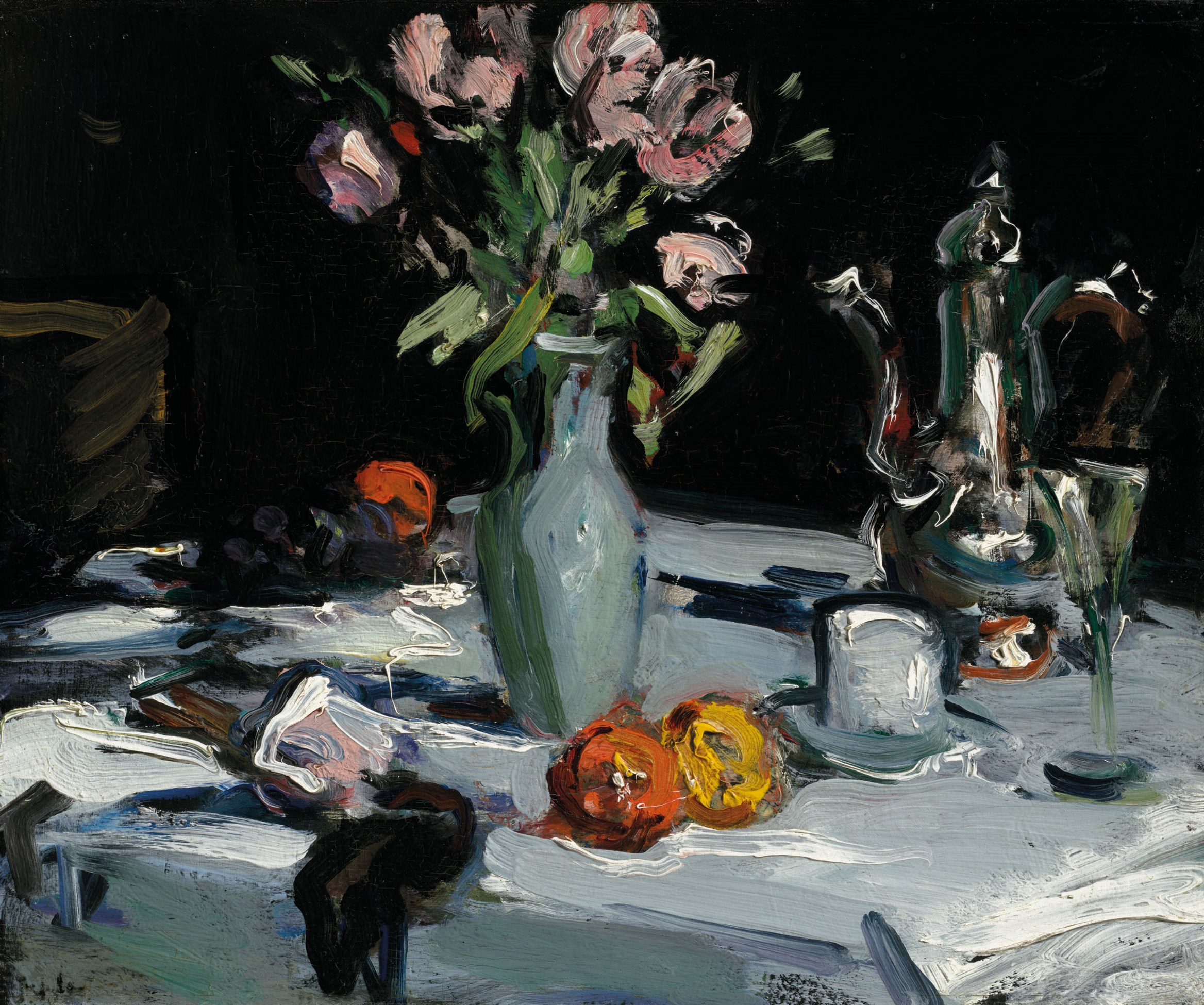 SAMUEL JOHN PEPLOE, R.S.A. (1871-1935), Tulips and a Coffee Pot ...