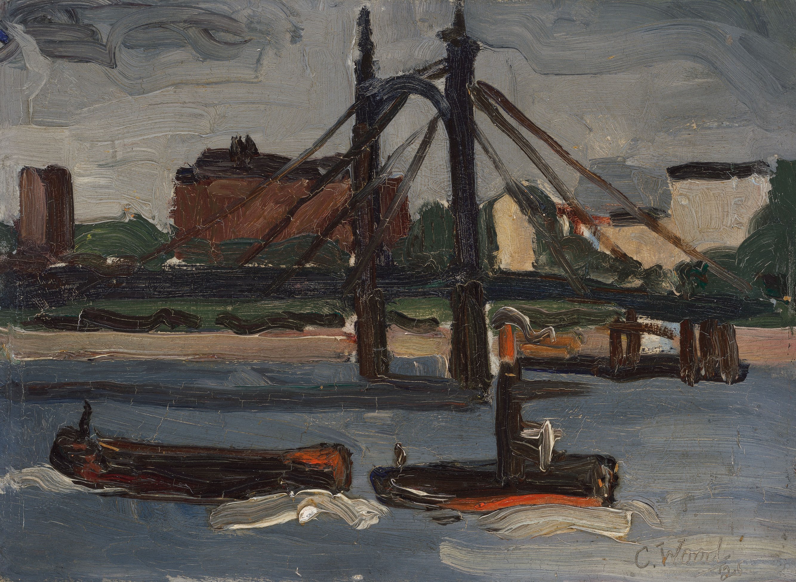 CHRISTOPHER WOOD (1901-1930), The Thames at Battersea | Christie's