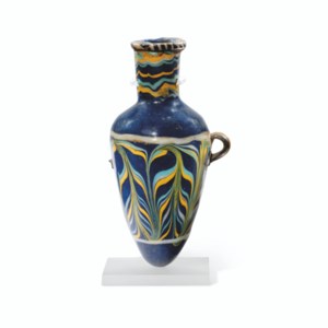 AN EGYPTIAN CORE-FORMED GLASS AMPHORISKOS, NEW KINGDOM, 19TH DYNASTY ...