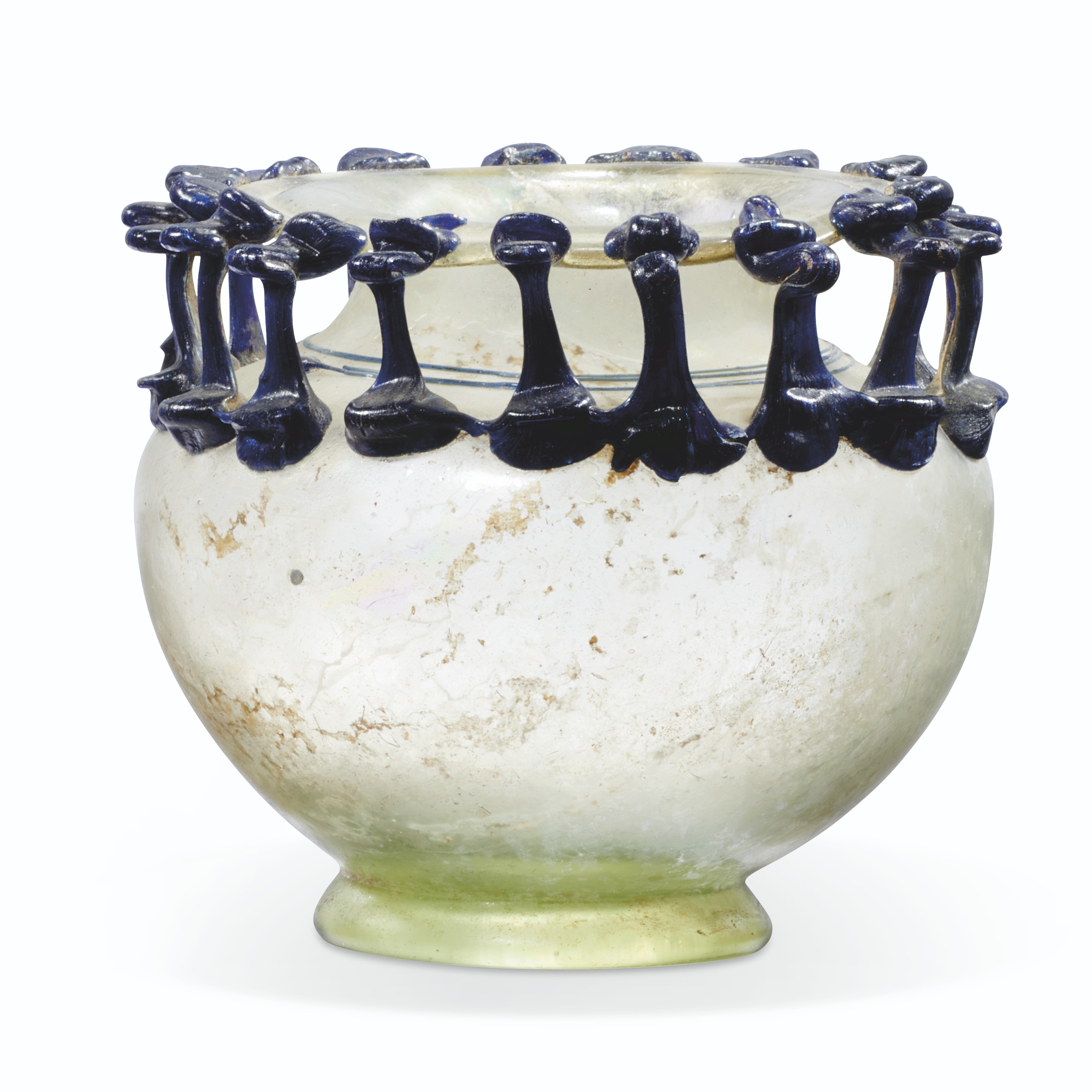 AN EGYPTIAN CORE-FORMED GLASS AMPHORISKOS, NEW KINGDOM, 19TH DYNASTY ...