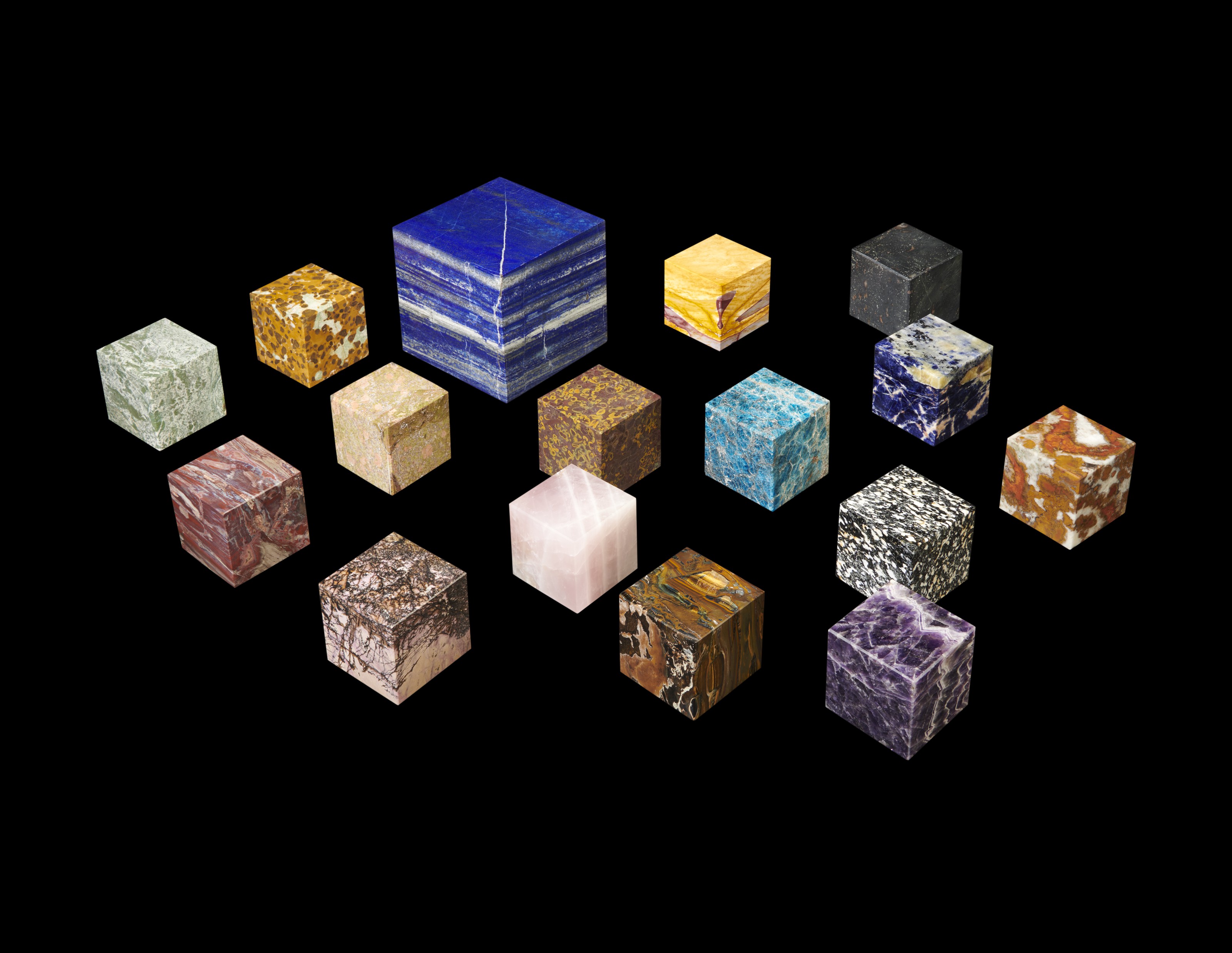 A DIVERSE GROUP OF SIXTEEN CUBE AND CUBIC MINERAL SPECIMENS, | Christie’s