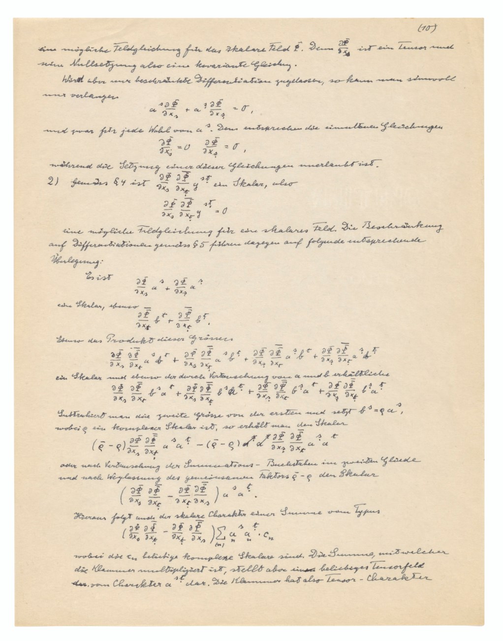 EINSTEIN, Albert (1879-1955), Autograph manuscript, n.p., n.d. [early ...