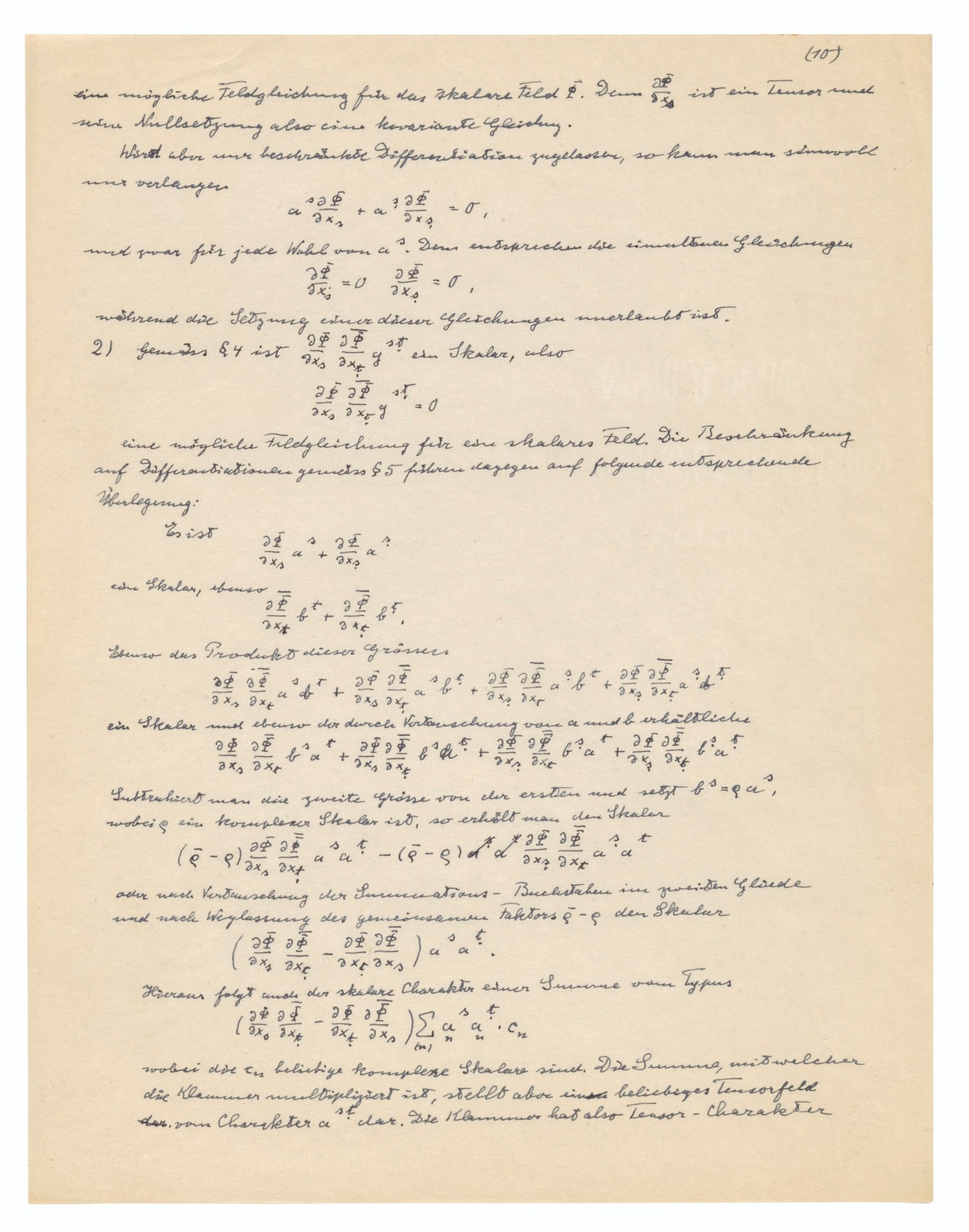 EINSTEIN, Albert (1879-1955), Autograph manuscript, n.p., n.d. [early ...