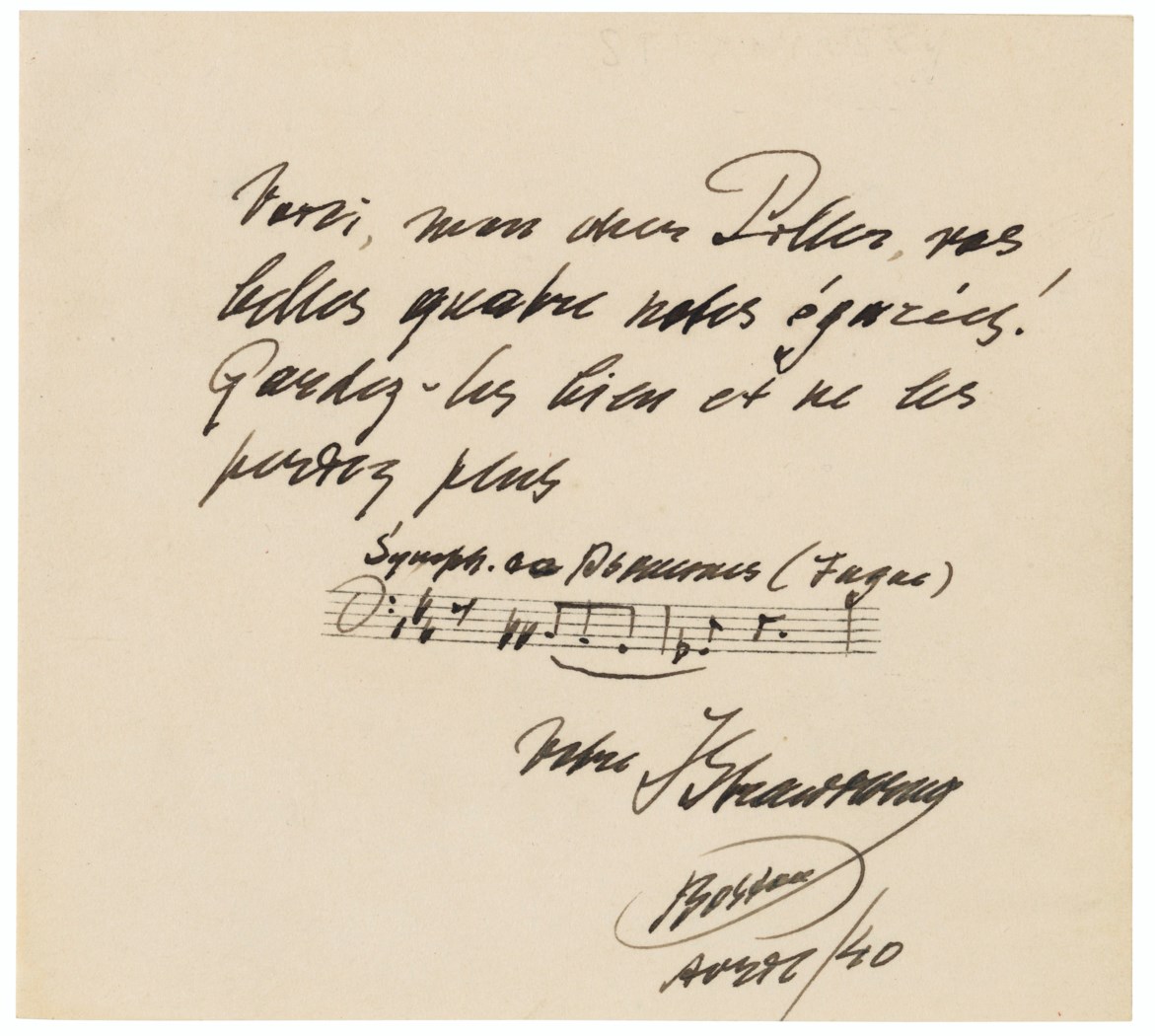 STRAVINSKY, Igor (1882-1971)