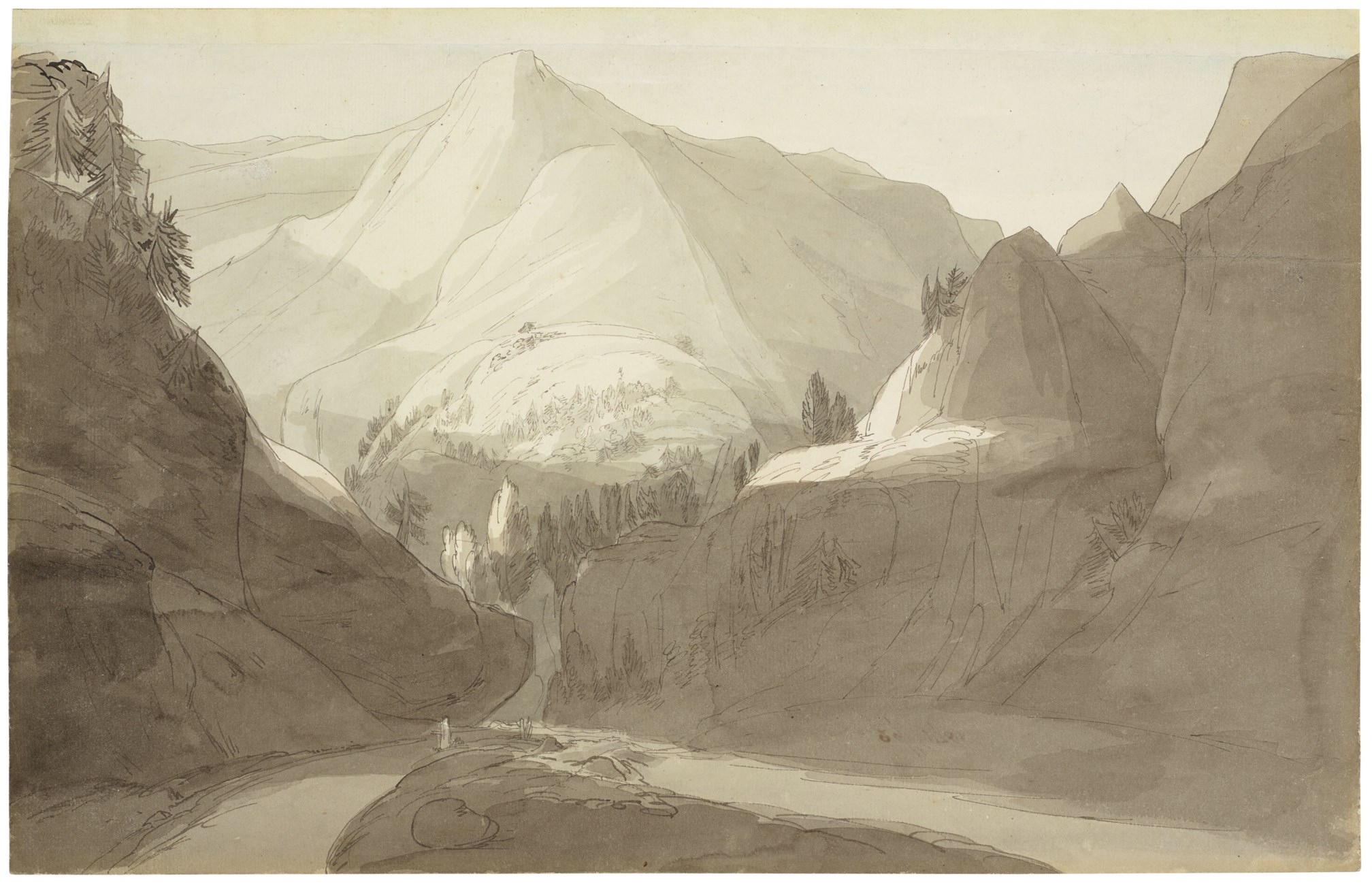 Francis Towne (Middlesex 1739-1816 London), The source of the Rhine ...