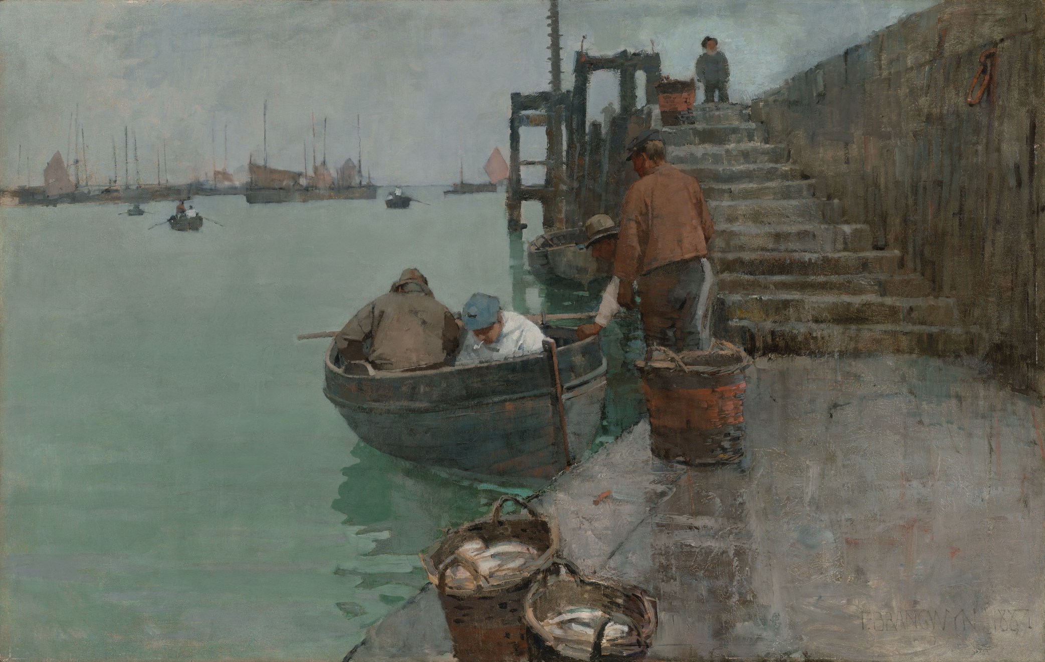 Sir Frank Brangwyn, R.A., R.S.W. (1867-1956), The Last Load | Christie's