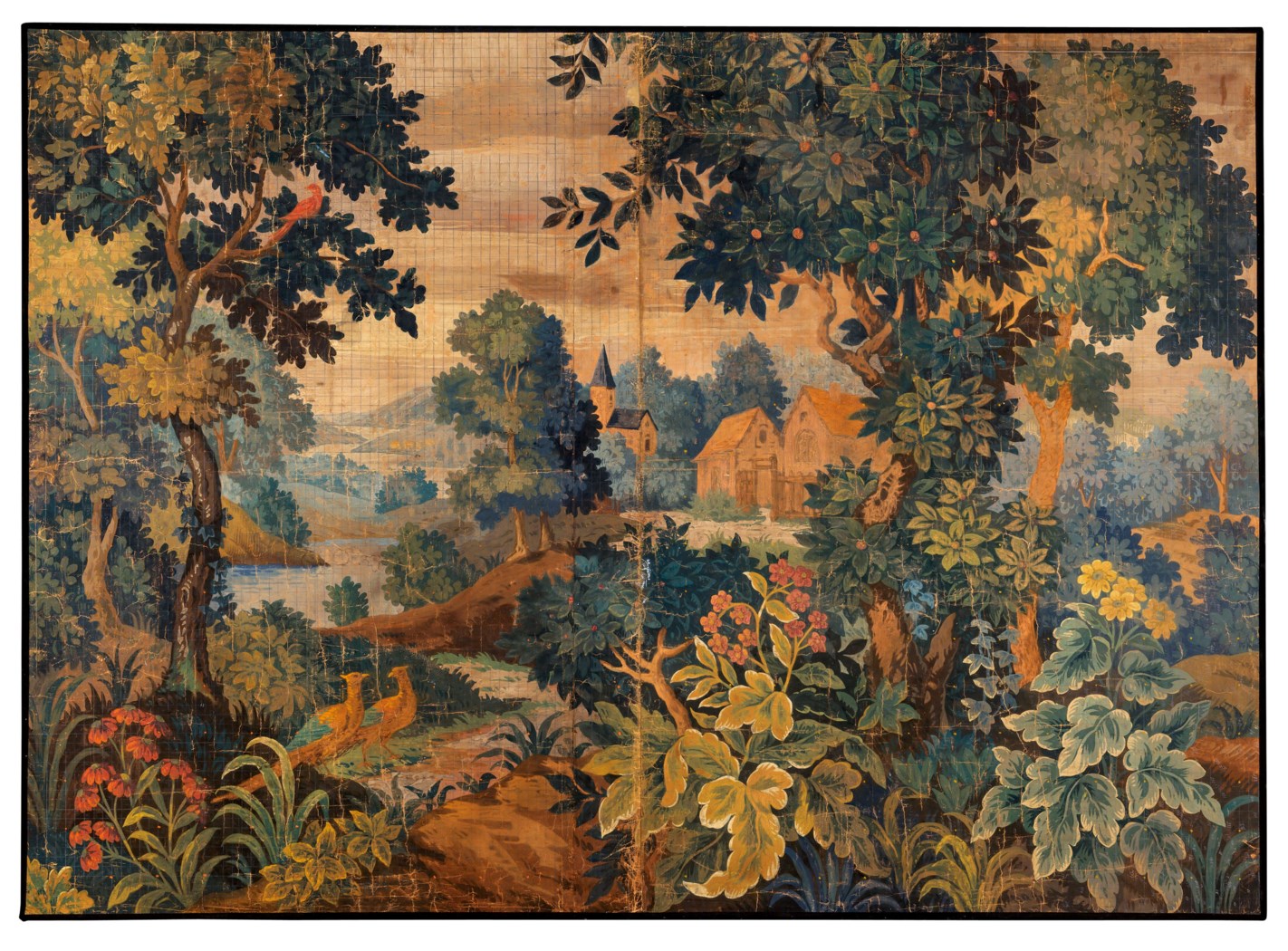 Flemish School, 19th century, A design for a verdure tapestry | Christie's