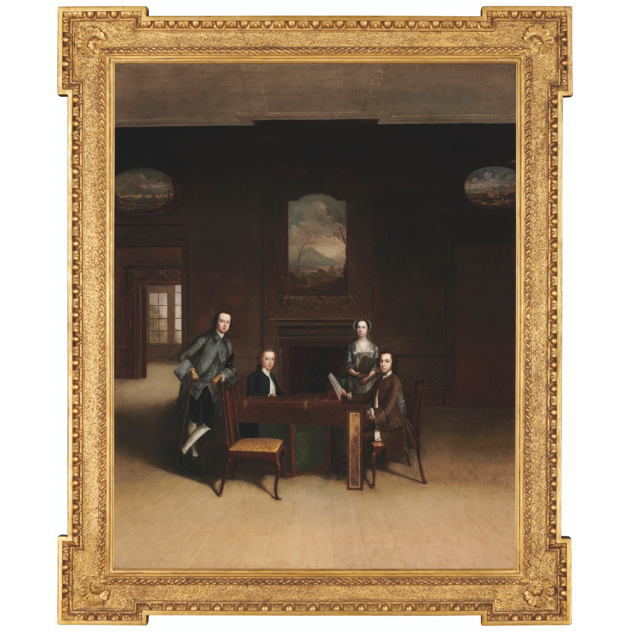 ARTHUR DEVIS (PRESTON 1712-1787 BRIGHTON), Conversation piece with ...