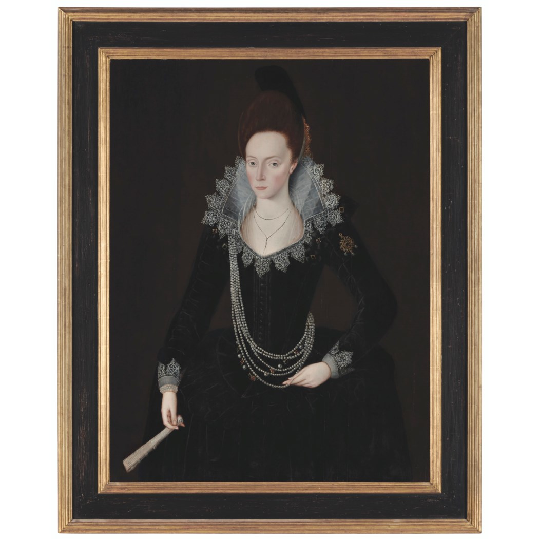 ATTRIBUTED TO ROBERT PEAKE (LINCOLNSHIRE 1551-1619 LONDON), Portrait of ...