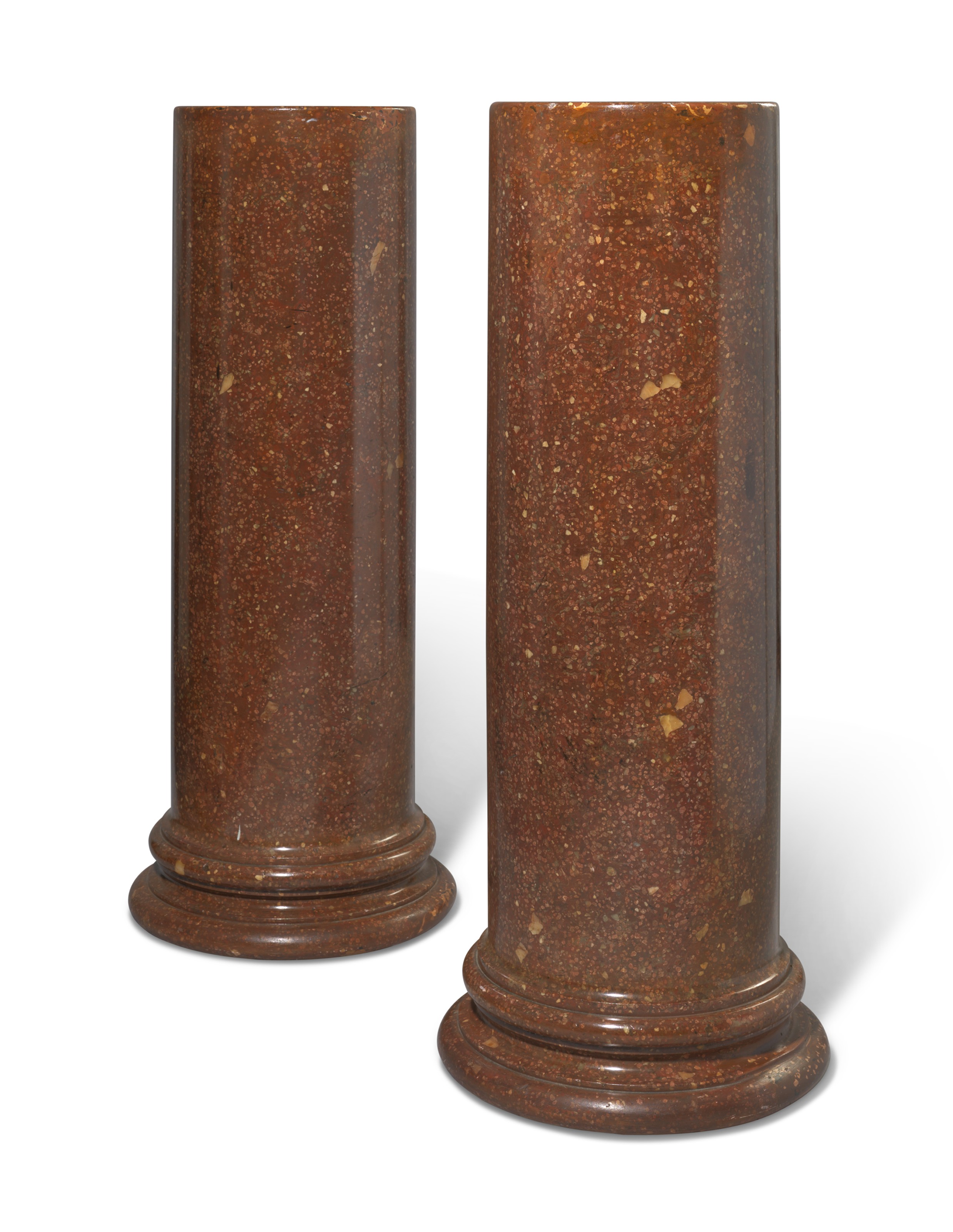 A PAIR OF FAUX PORPHYRY PEDESTAL COLUMNS, LATE 20TH CENTURY | Christie’s