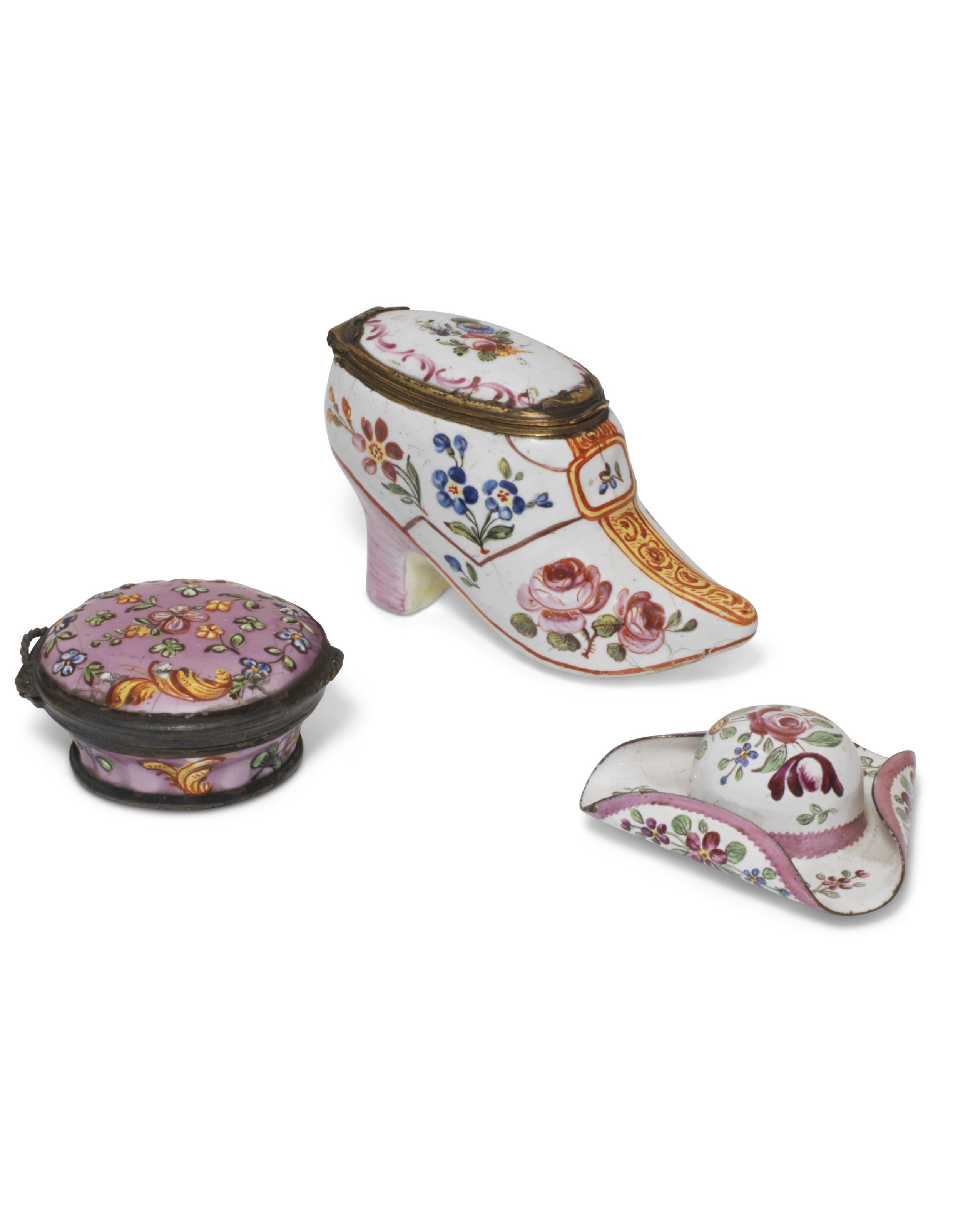 THREE ENAMEL PATCH BOXES, 18TH-19TH CENTURY | Christie’s