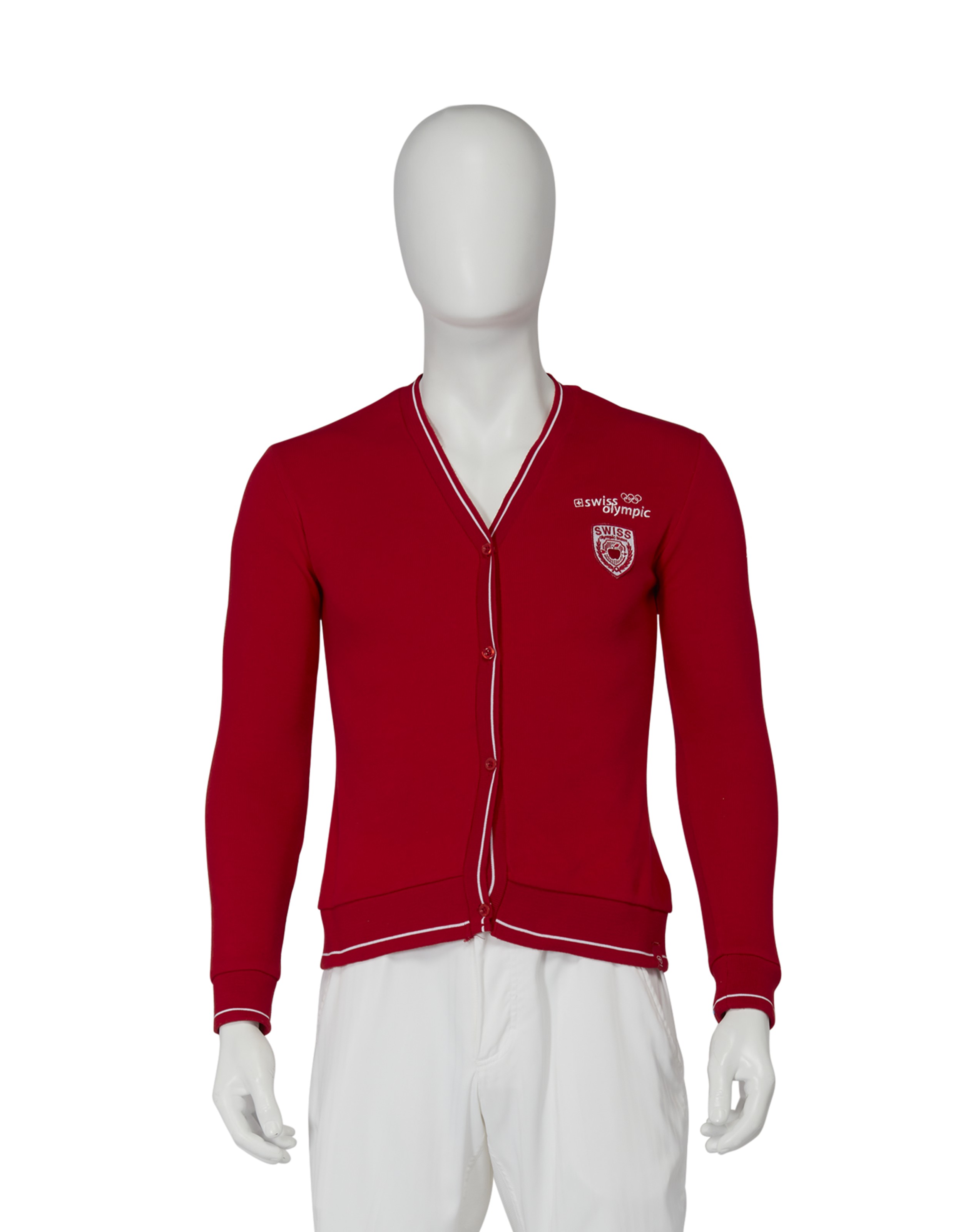 ROGER FEDERER'S SWISS TEAM CARDIGAN, THE OLYMPICS, LONDON, 2012 ...