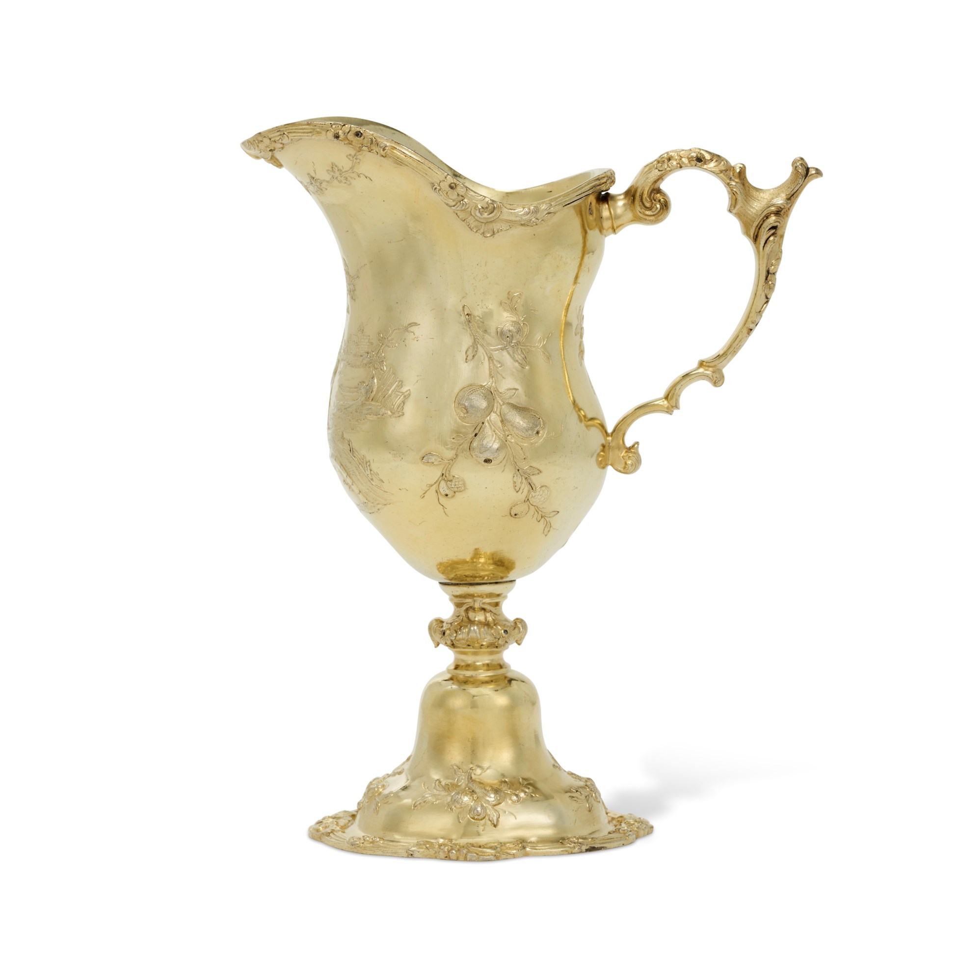 A GERMAN SILVER-GILT EWER, MARK OF GUSTAV FRIEDRICH GERICH, AUGSBURG ...