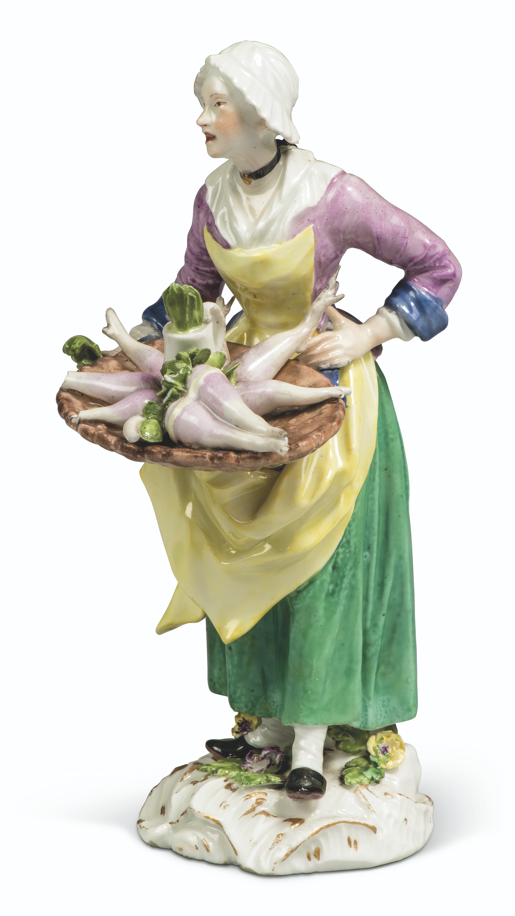 A MEISSEN PORCELAIN FIGURE OF A MAP-SELLER FROM A SERIES OF PARISIAN ...