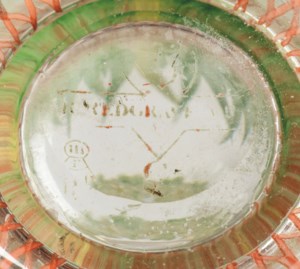 AN A.J.F. CHRISTY (STANGATE GLASS WORKS) 'WELL SPRING' WATER CARAFE ...